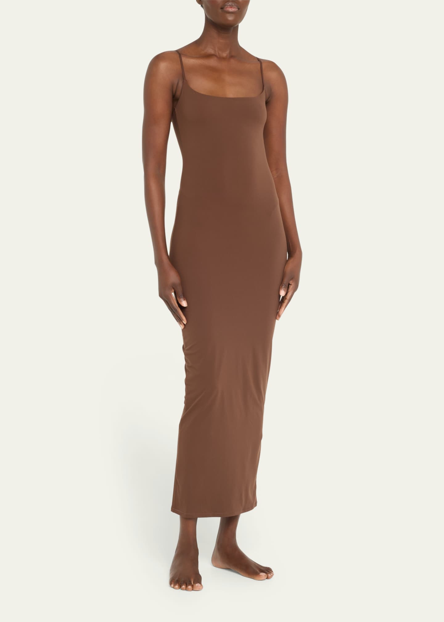 SKIMS Fits Everybody Sleeveless Scoop-Neck Maxi Dress - Bergdorf Goodman