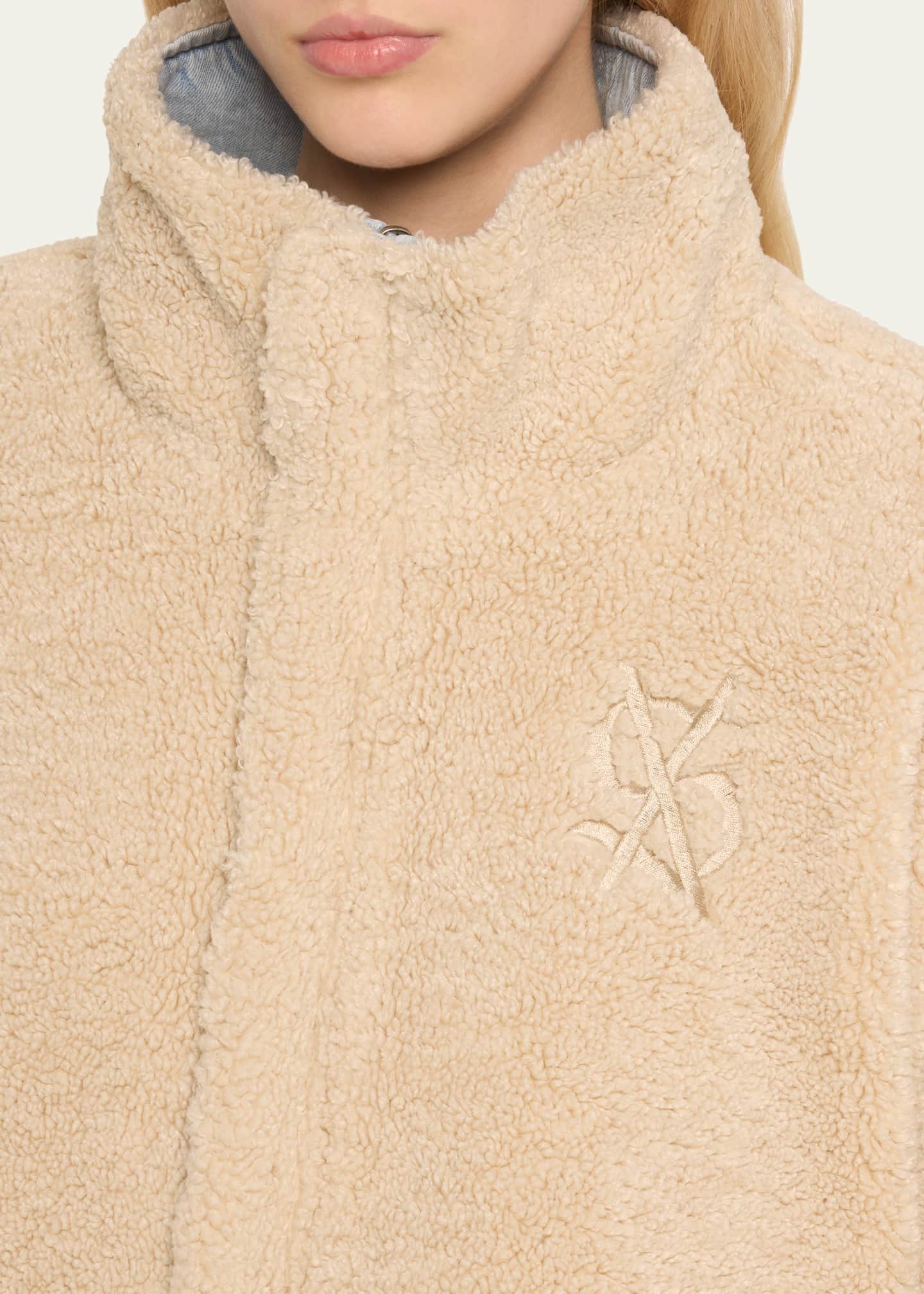 Ksubi Reversible Denim Fleece Puffer Jacket - Bergdorf Goodman