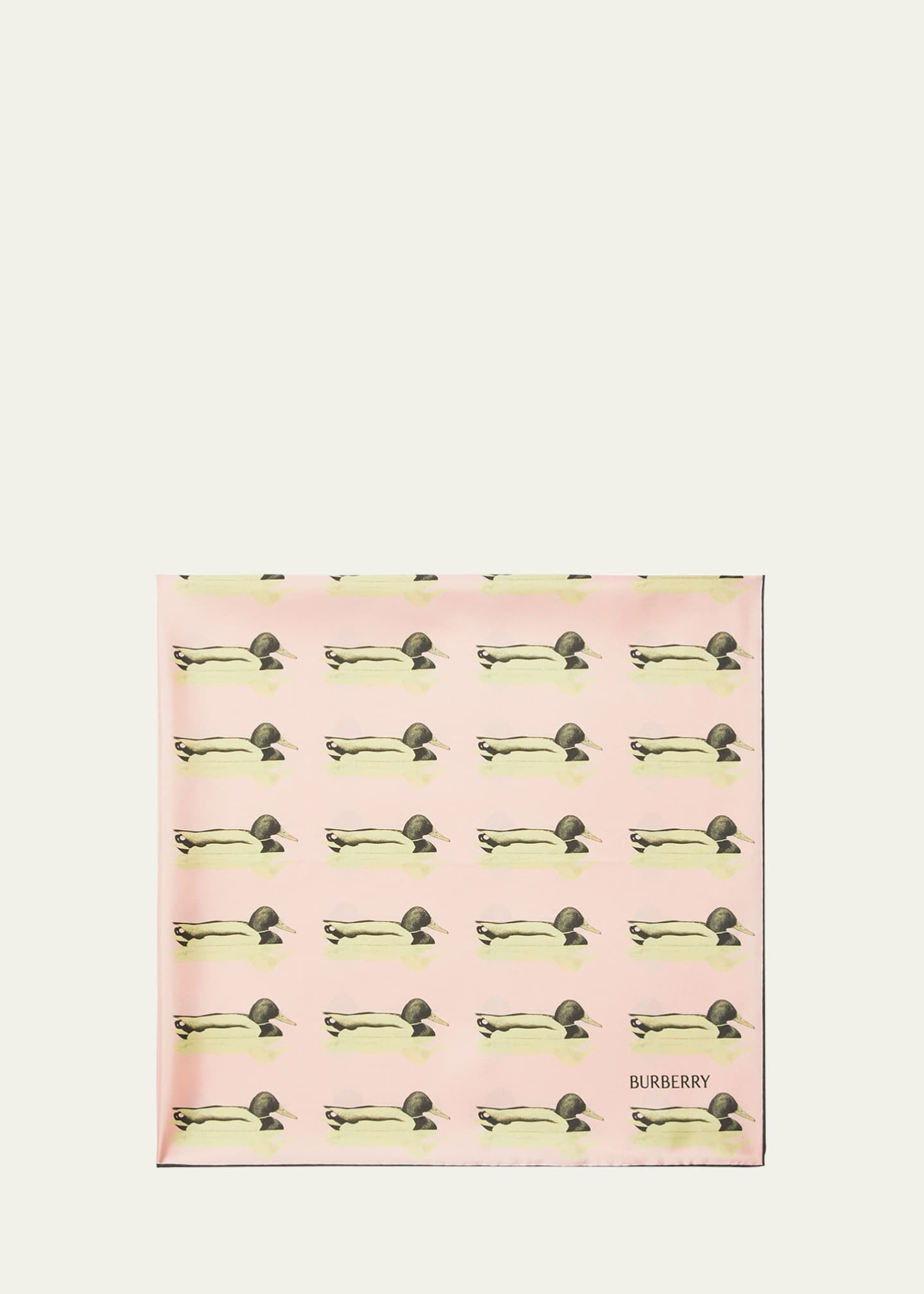 Burberry Illustrated Duck Silk Square Scarf - Bergdorf Goodman