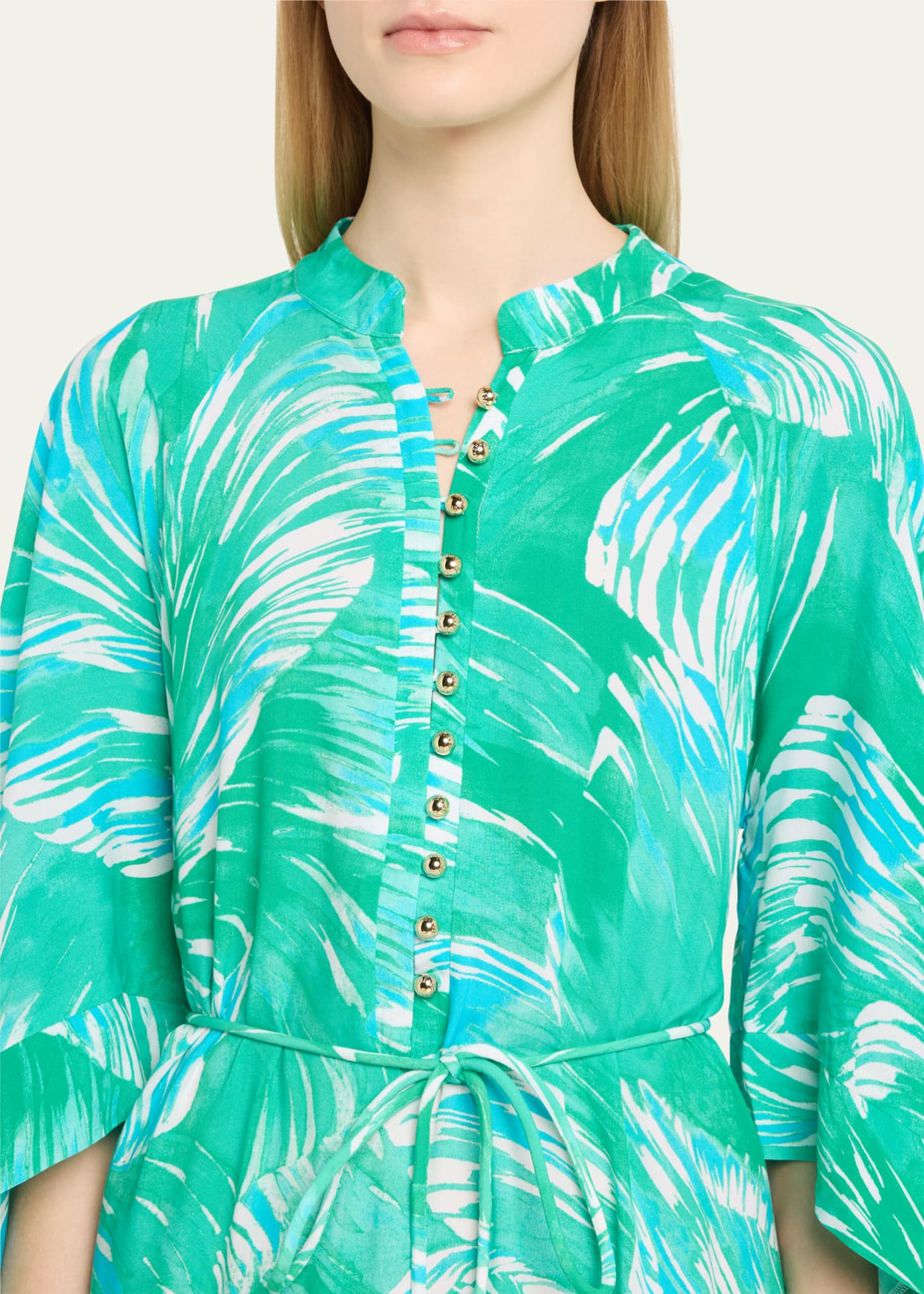 Melissa Odabash Edith Printed Maxi Sun Dress Coverup - Bergdorf Goodman