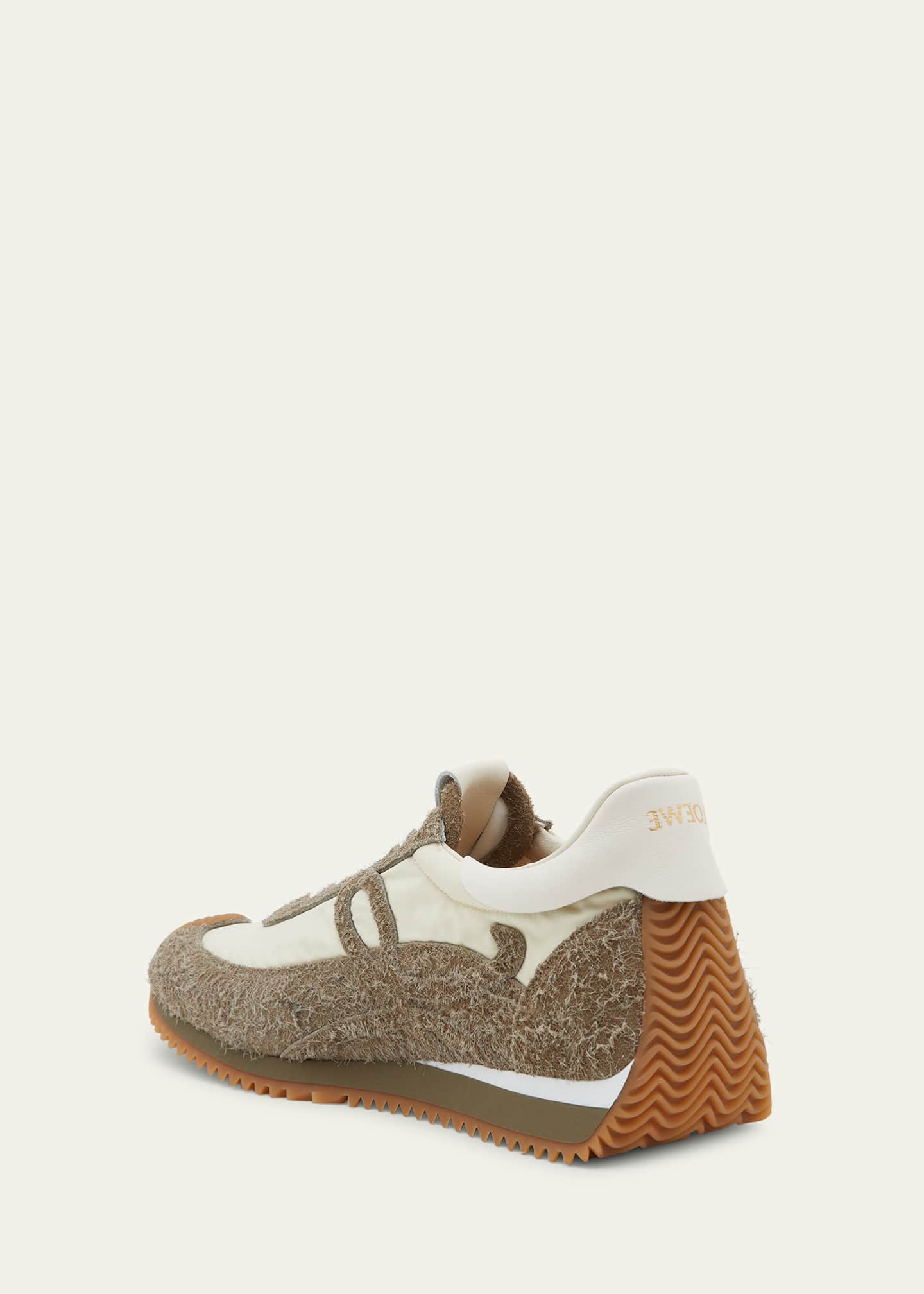 Loewe Men's Nylon and Suede Flow Runner Sneakers - Bergdorf Goodman