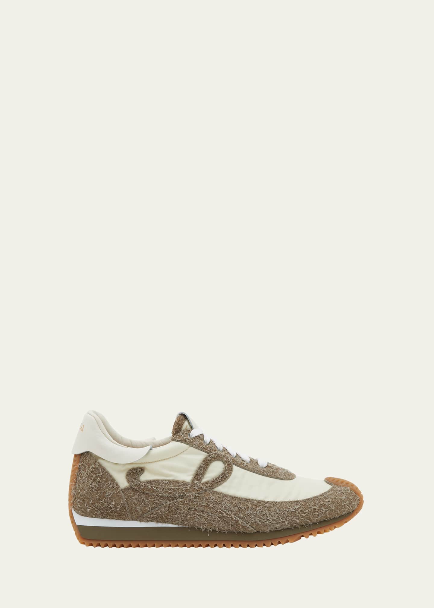 Loewe Men's Nylon and Suede Flow Runner Sneakers - Bergdorf Goodman