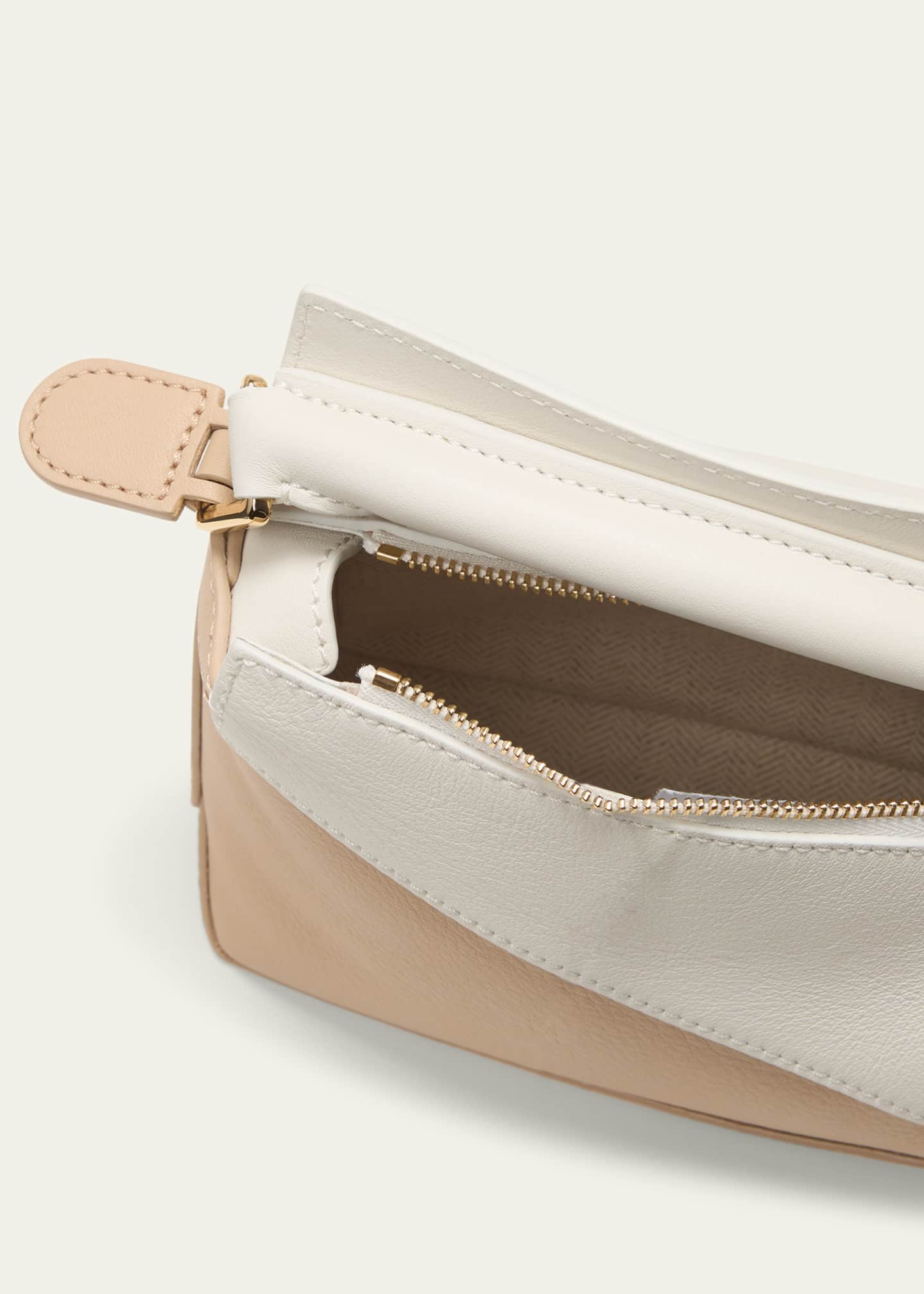 Loewe Mini Puzzle Edge Bicolor Top-Handle Bag - Bergdorf Goodman