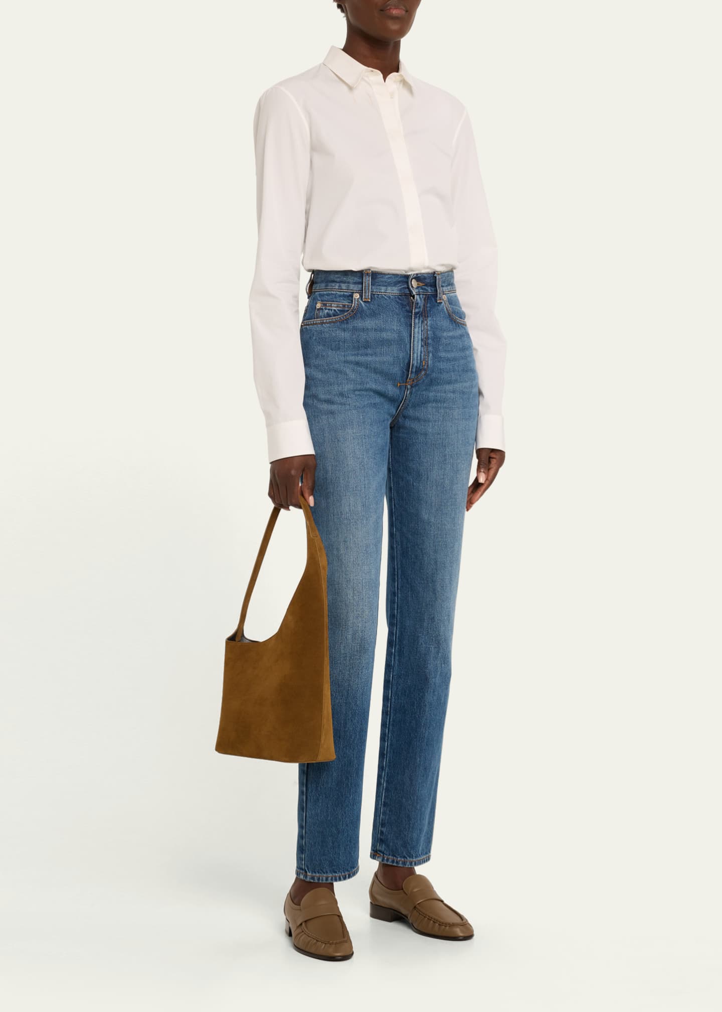 Aesther Ekme Demi Lune Suede Shoulder Bag - Bergdorf Goodman