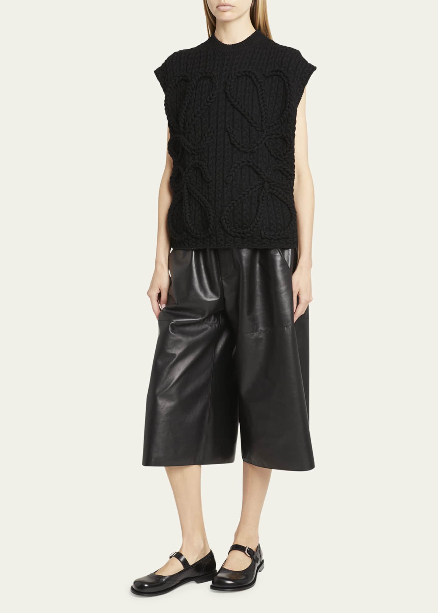 Loewe Campo Mary Jane Ballerina Flats - Bergdorf Goodman