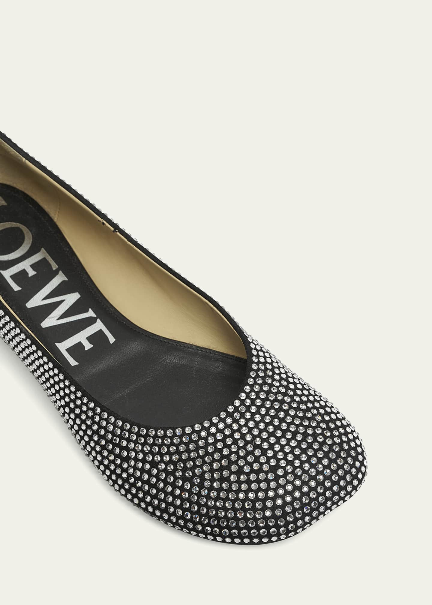 Loewe Toy Strass Leather Ballerina Flats - Bergdorf Goodman