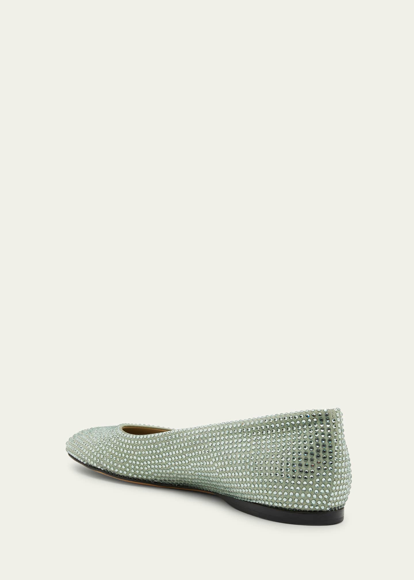 Loewe Toy Strass Leather Ballerina Flats - Bergdorf Goodman