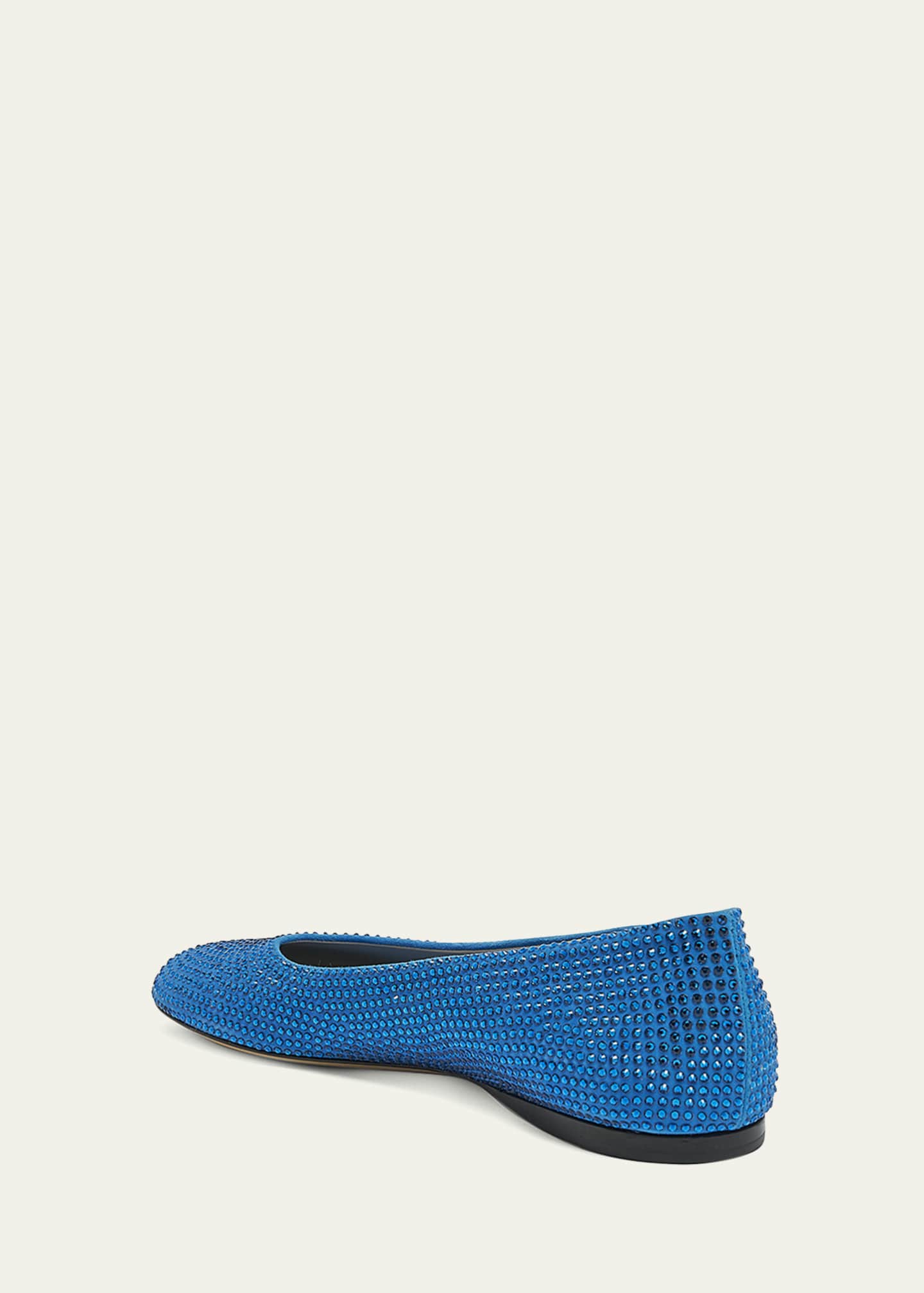 Loewe Toy Strass Leather Ballerina Flats - Bergdorf Goodman