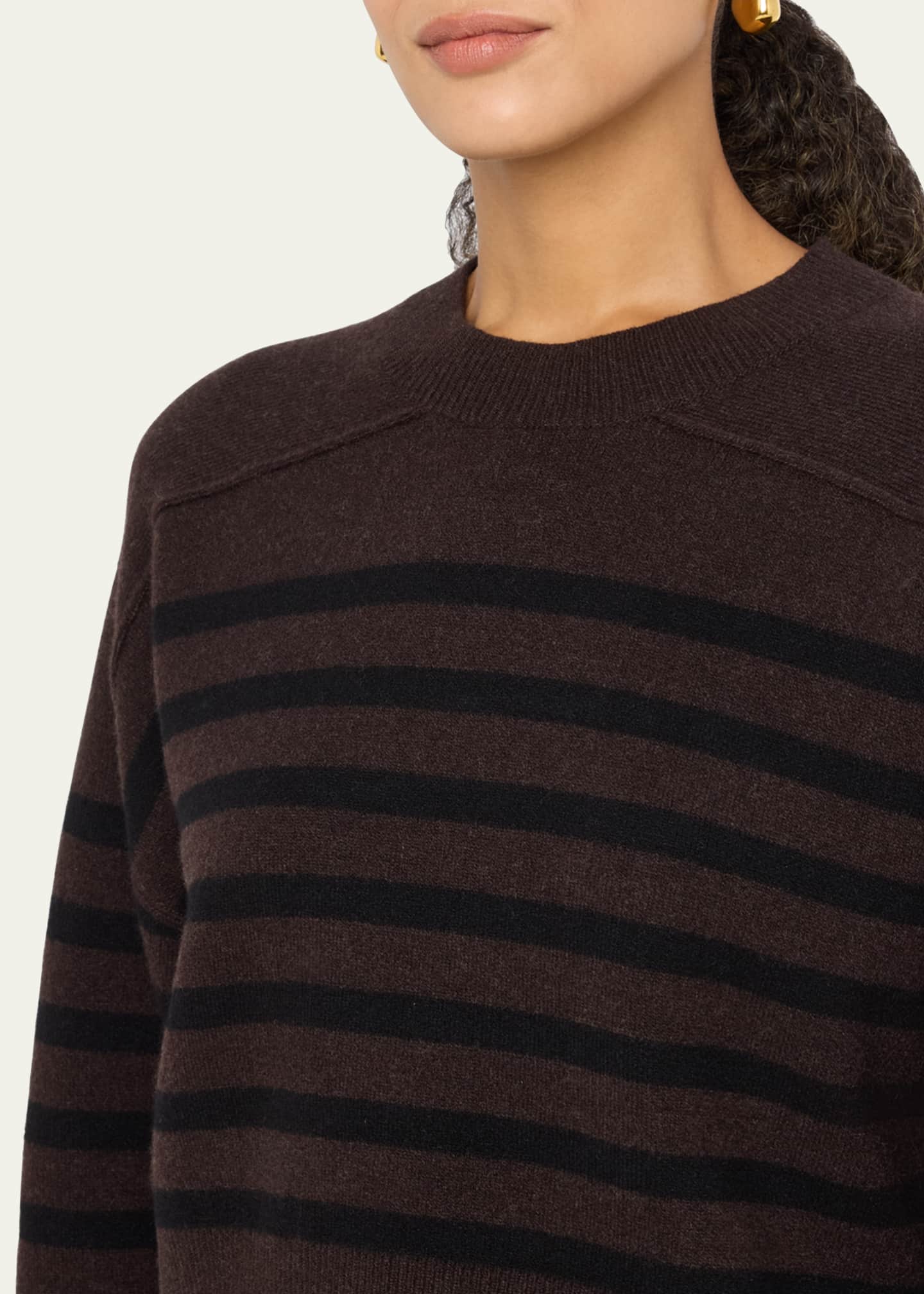 Rag & Bone Bridget Stripe Seamed Crewneck Sweater - Bergdorf Goodman