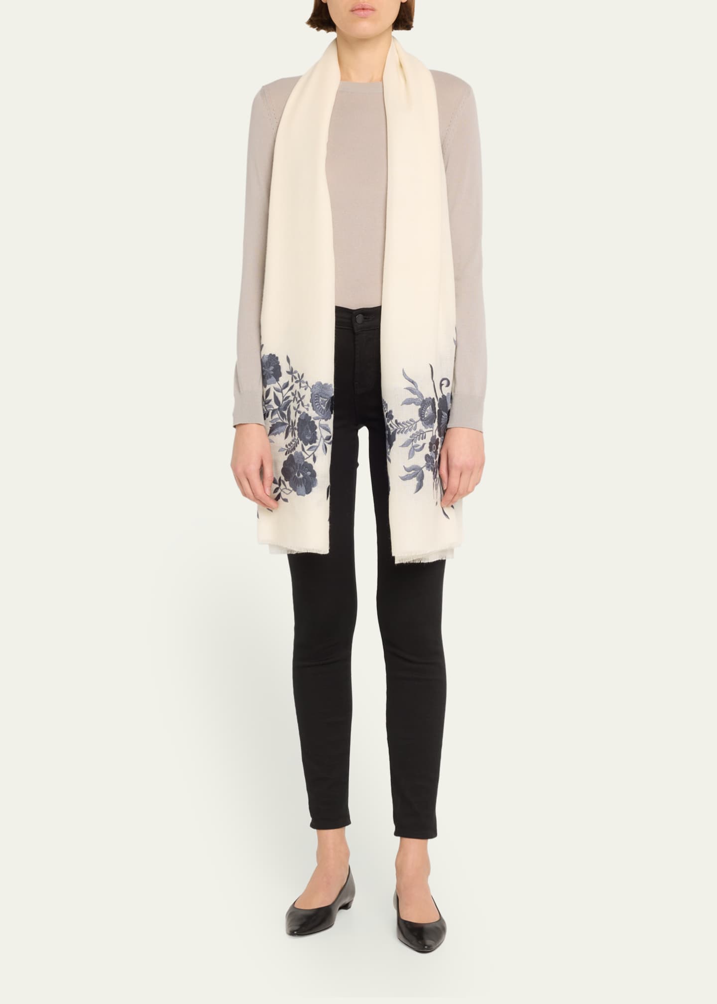 Janavi Heart Affair Cashmere Scarf - Bergdorf Goodman