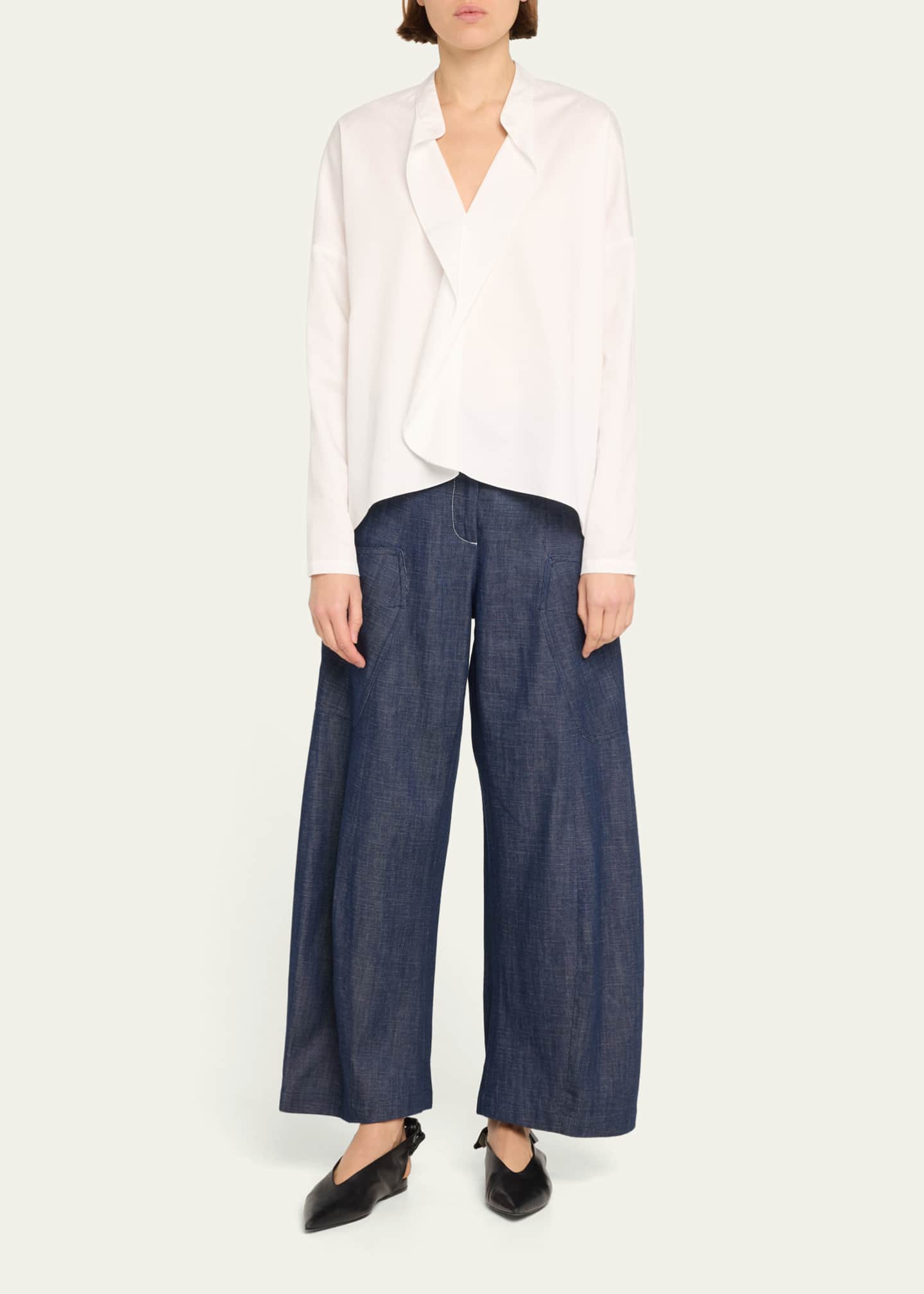 Zero + Maria Cornejo Curved Eda Culotte - Bergdorf Goodman