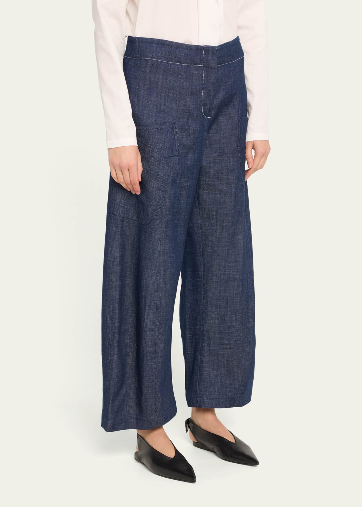 Zero + Maria Cornejo Curved Eda Culotte - Bergdorf Goodman