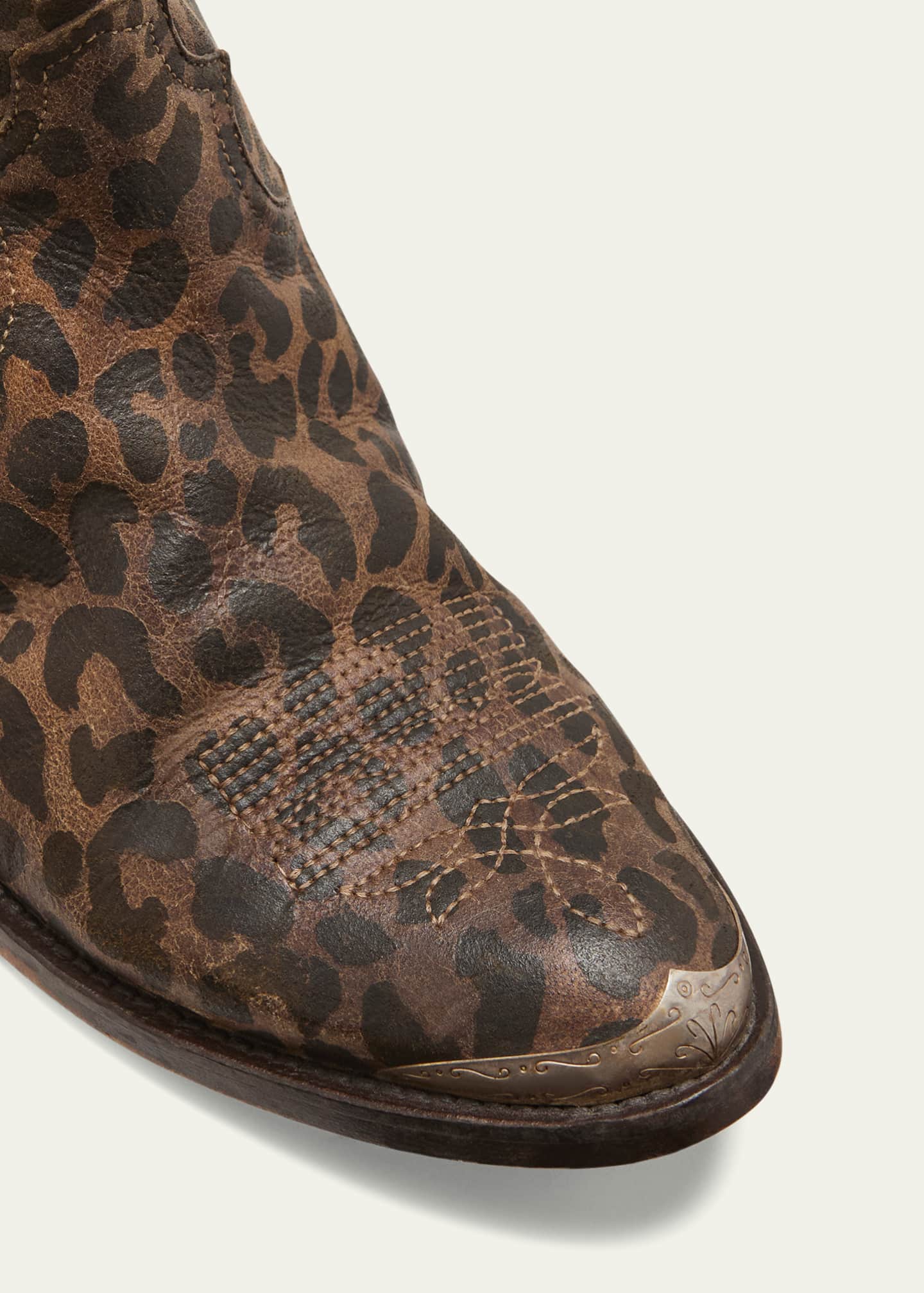 Golden Goose Young Leopard-Print Leather Cowboy Boots - Bergdorf Goodman