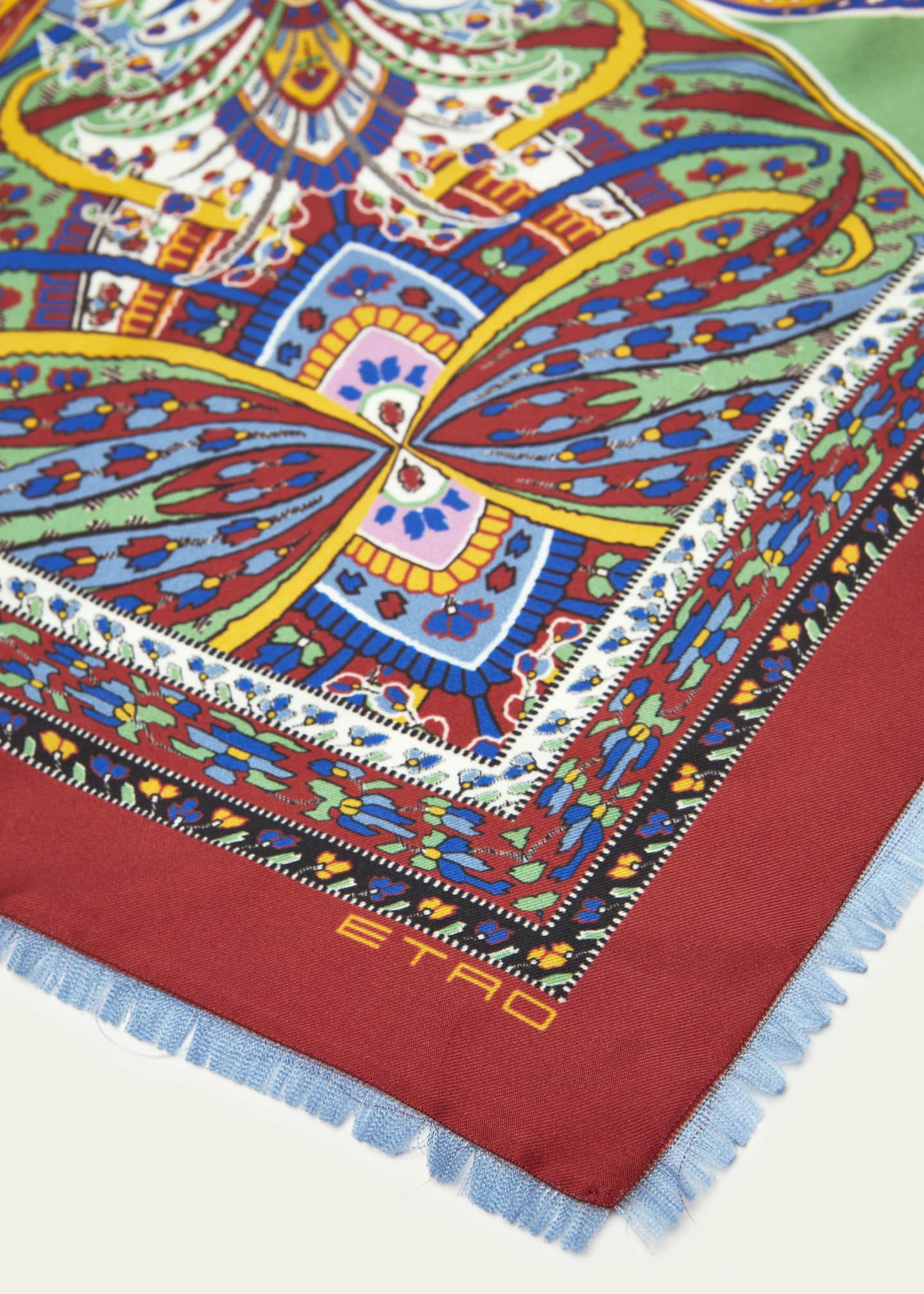 Etro Patterned Silk Square Scarf - Bergdorf Goodman