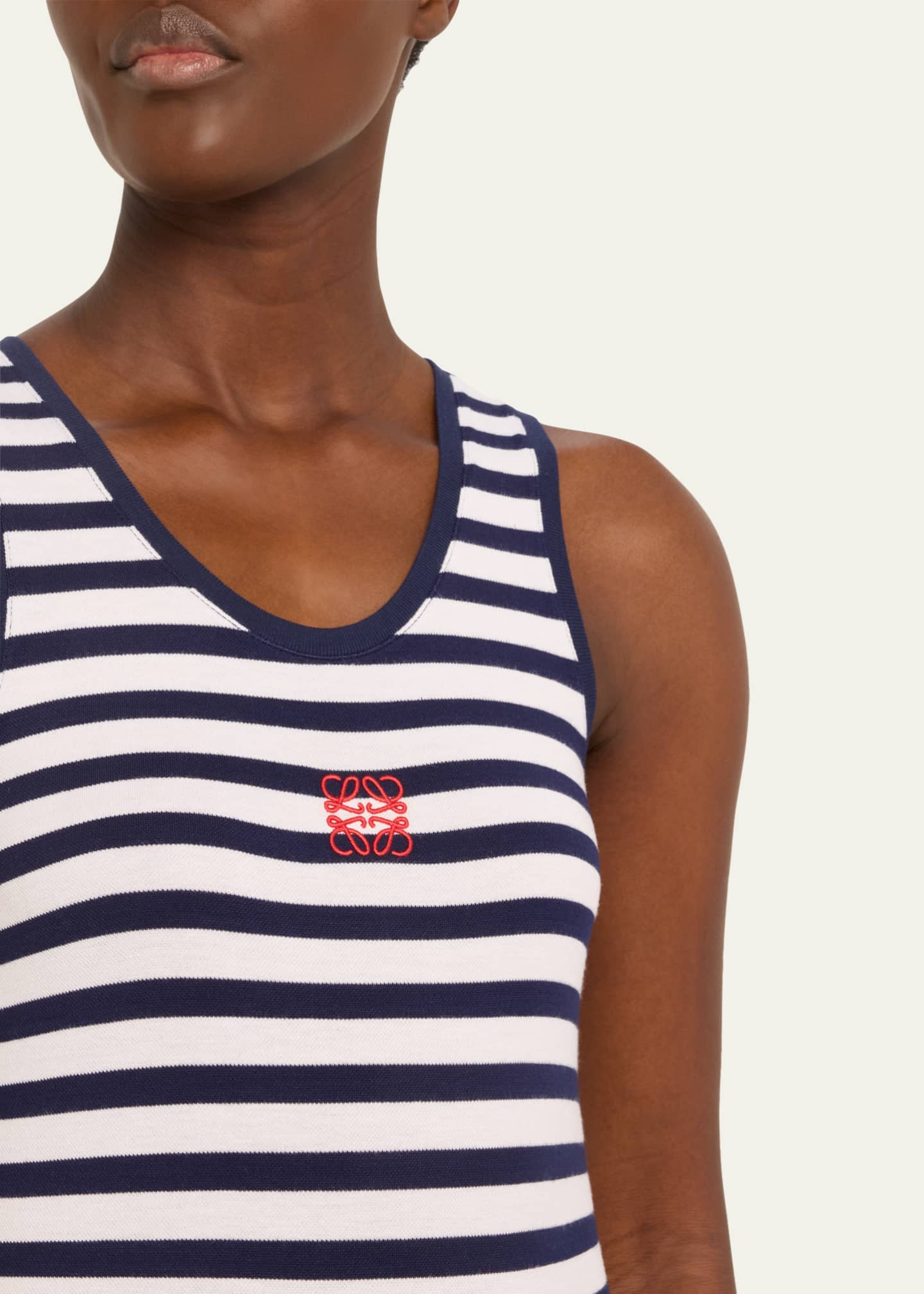 Loewe Striped Anagram Tank Top - Bergdorf Goodman