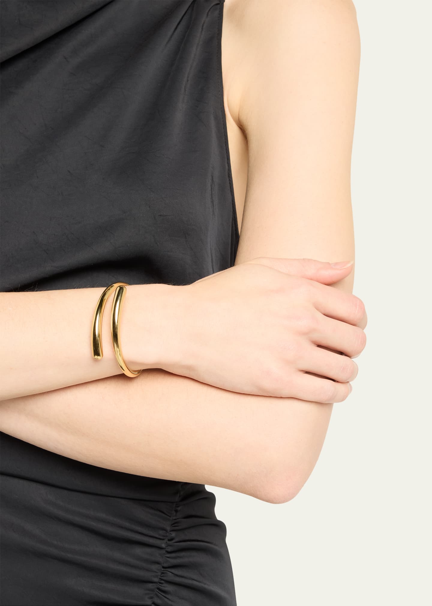 LIE STUDIO Olga 18K Yellow Gold Plated Coil Bangle Bracelet - Bergdorf Goodman