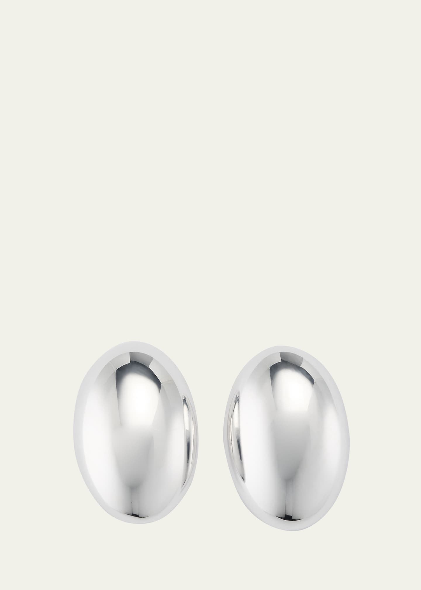 LIE STUDIO Camille Domed Sterling Silver Statement Earrings - Bergdorf ...