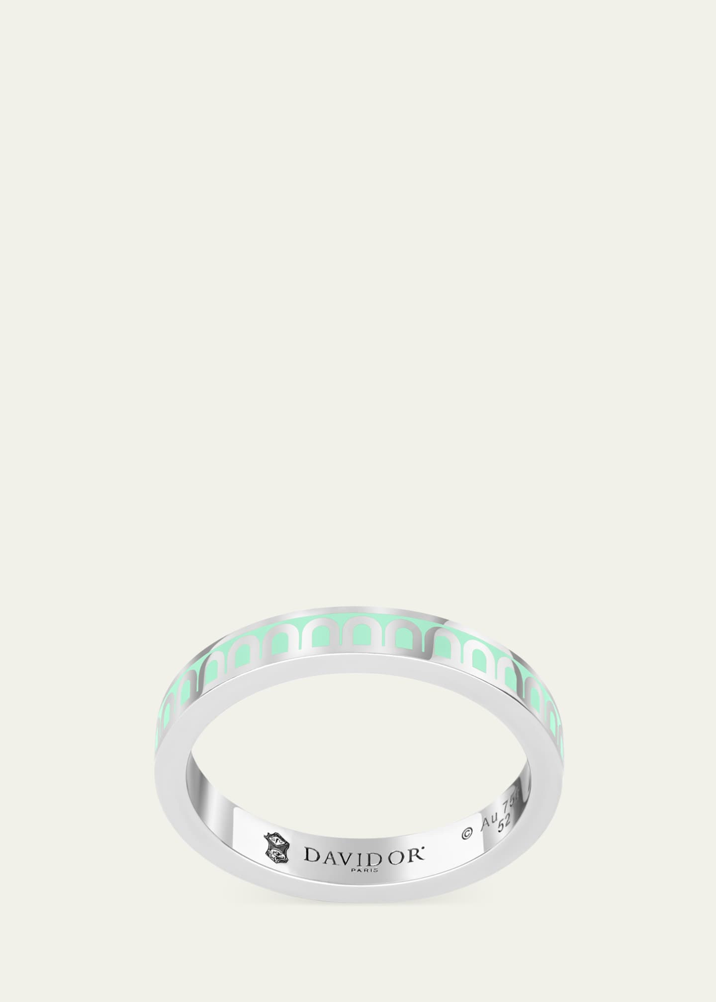 DAVIDOR L'Arc de DAVIDOR Ring PM in 18K White Gold with Palm Beach ...