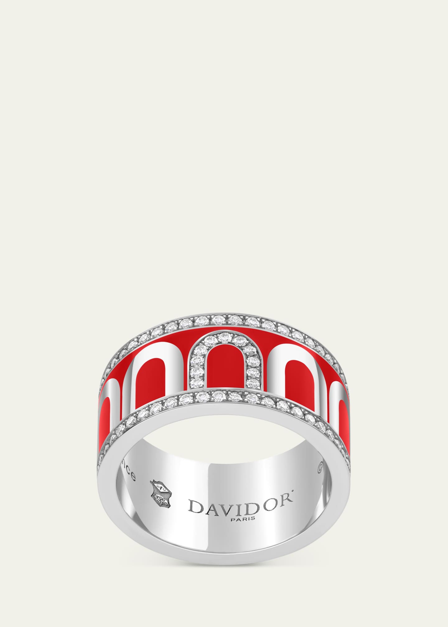 DAVIDOR L'Arc de DAVIDOR Ring GM in 18K White Gold with Fraise ...