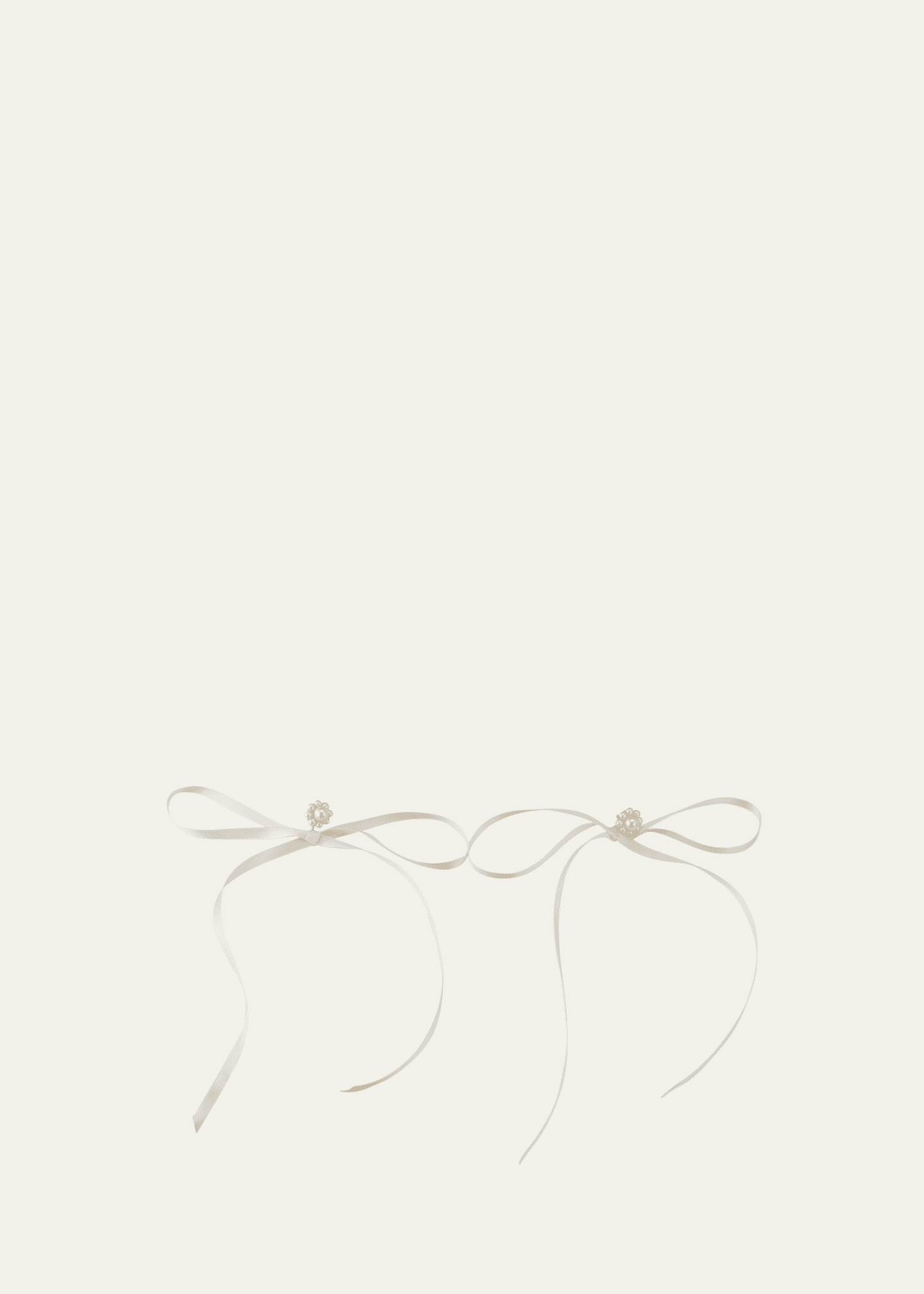 Simone Rocha Bow Ribbon Stud Earrings - Bergdorf Goodman