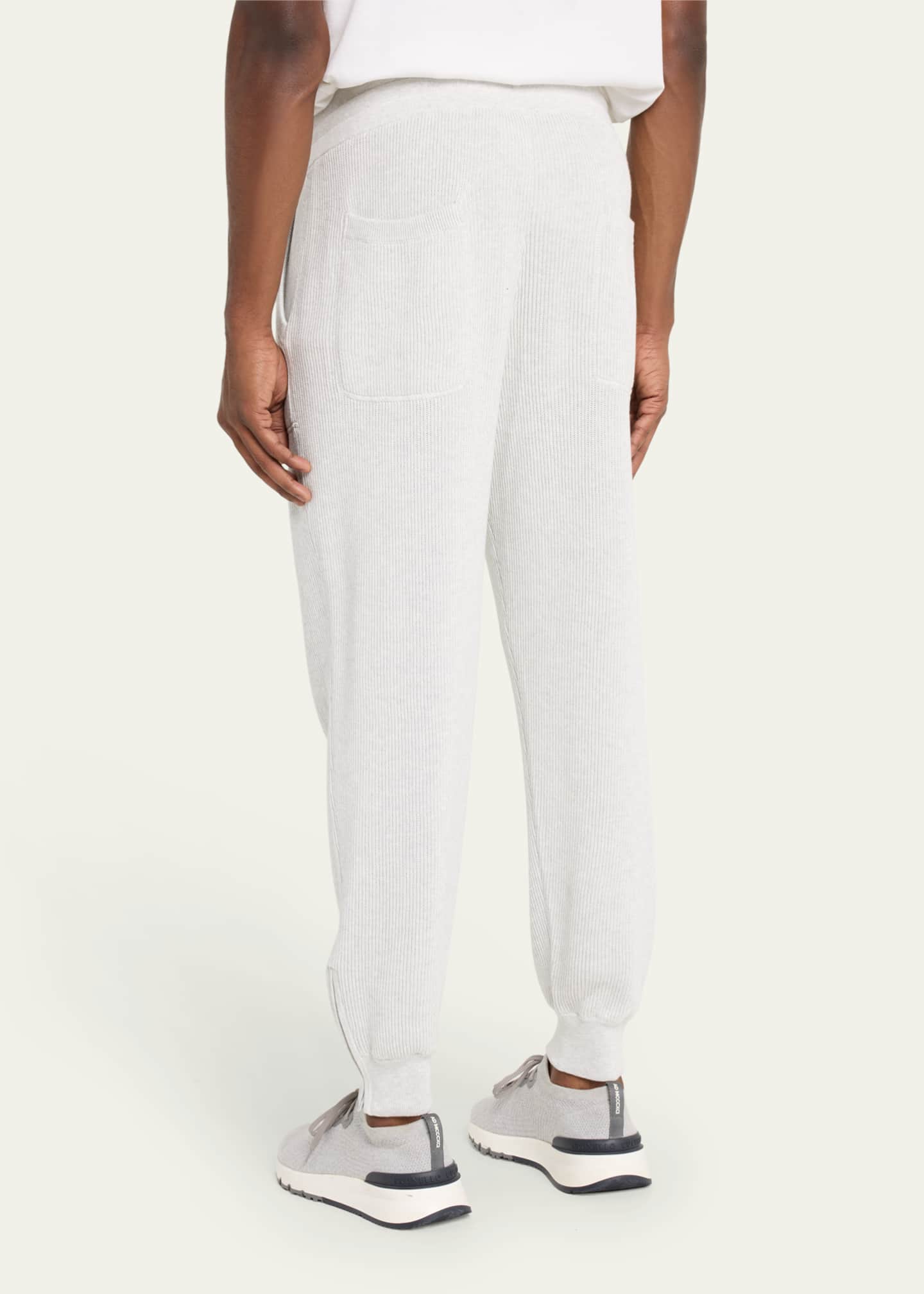 Brunello Cucinelli Men's Ribbed Sweatpants - Bergdorf Goodman