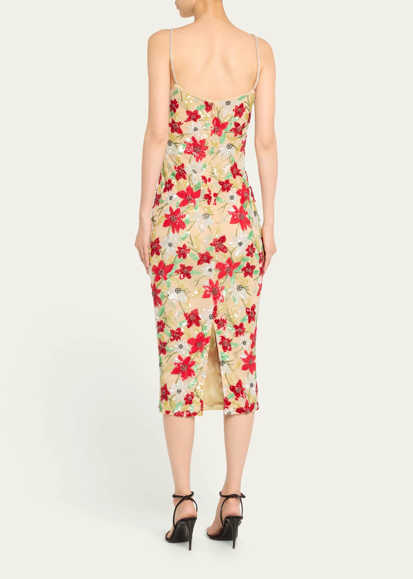 Rachel Gilbert Thea Sequined Crystal Midi Dress - Bergdorf Goodman