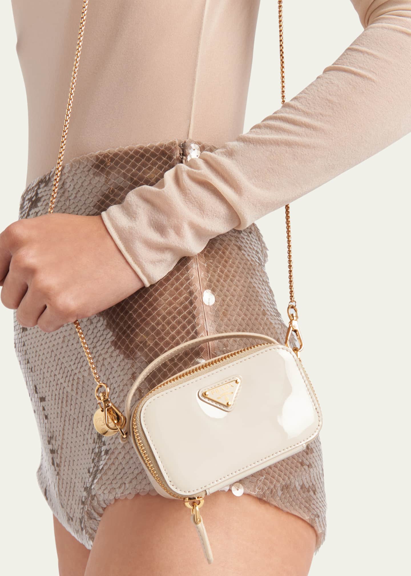 Prada Box Patent Leather Crossbody Bag - Bergdorf Goodman