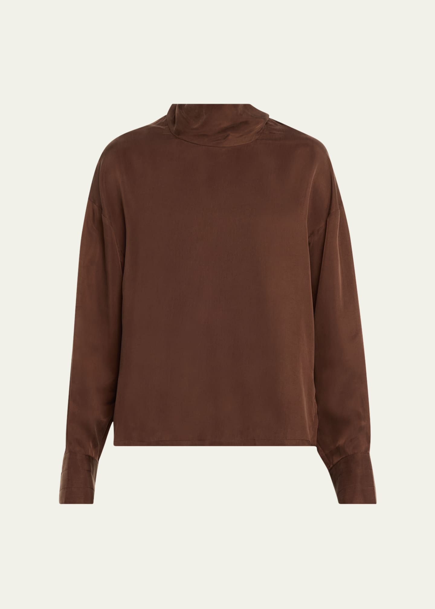 MARIA MCMANUS Mock Neck Back Zip Top - Bergdorf Goodman