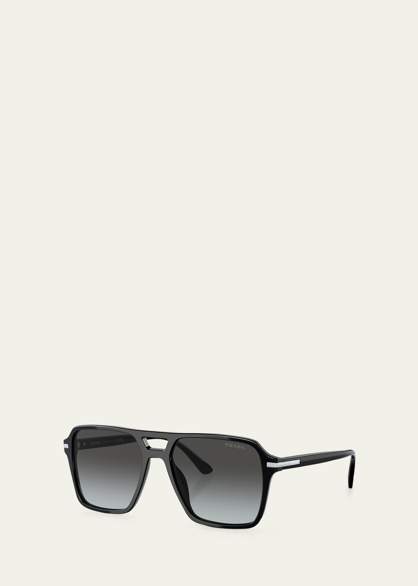 Prada Men's Gradient Aviator Sunglasses - Bergdorf Goodman