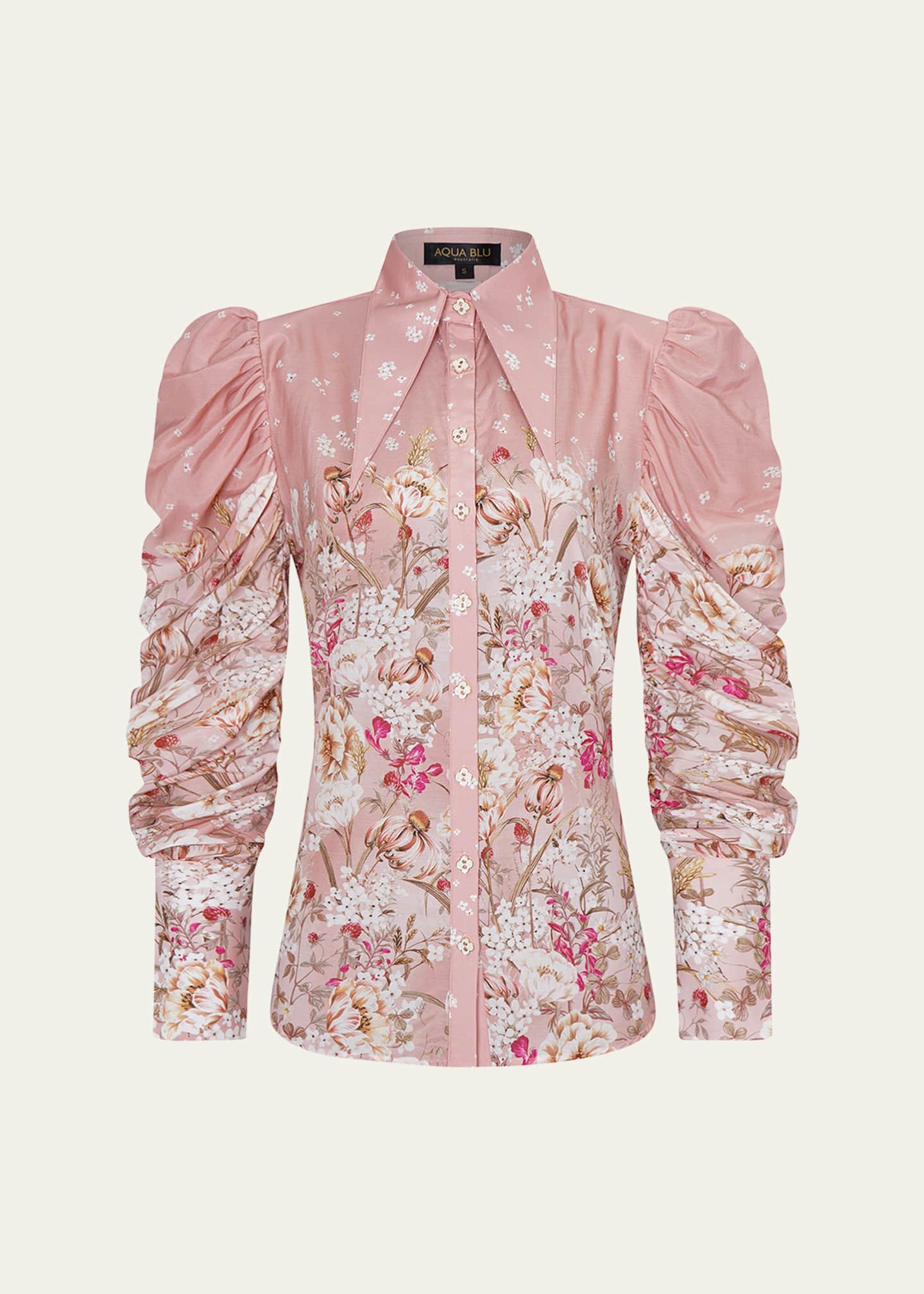 Aqua Blu Australia Jasmine Natalie Button-Front Blouse - Bergdorf Goodman