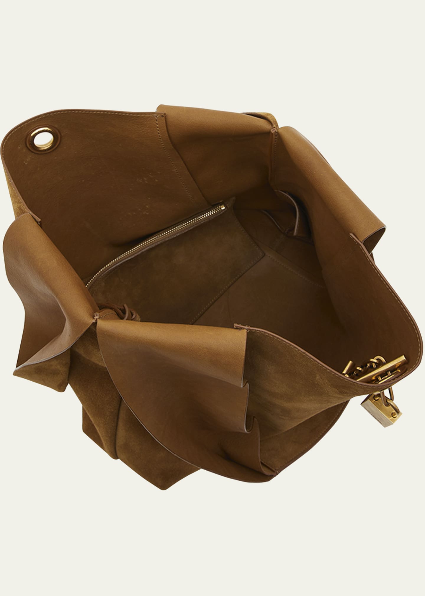 Saint Laurent Lock Suede Hobo Bag - Bergdorf Goodman
