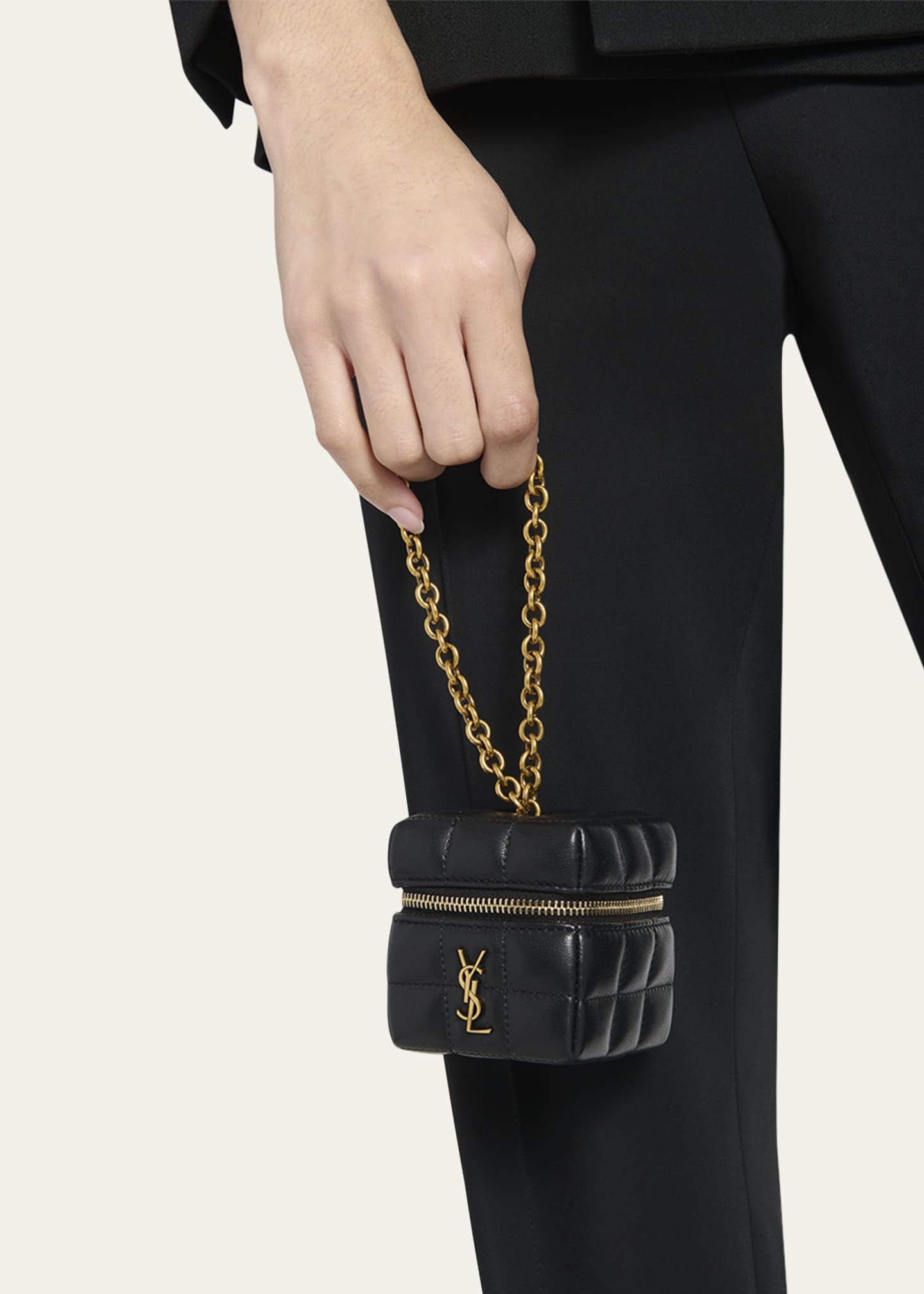 Saint Laurent Mini YSL Cube Leather Top-Handle Bag - Bergdorf Goodman