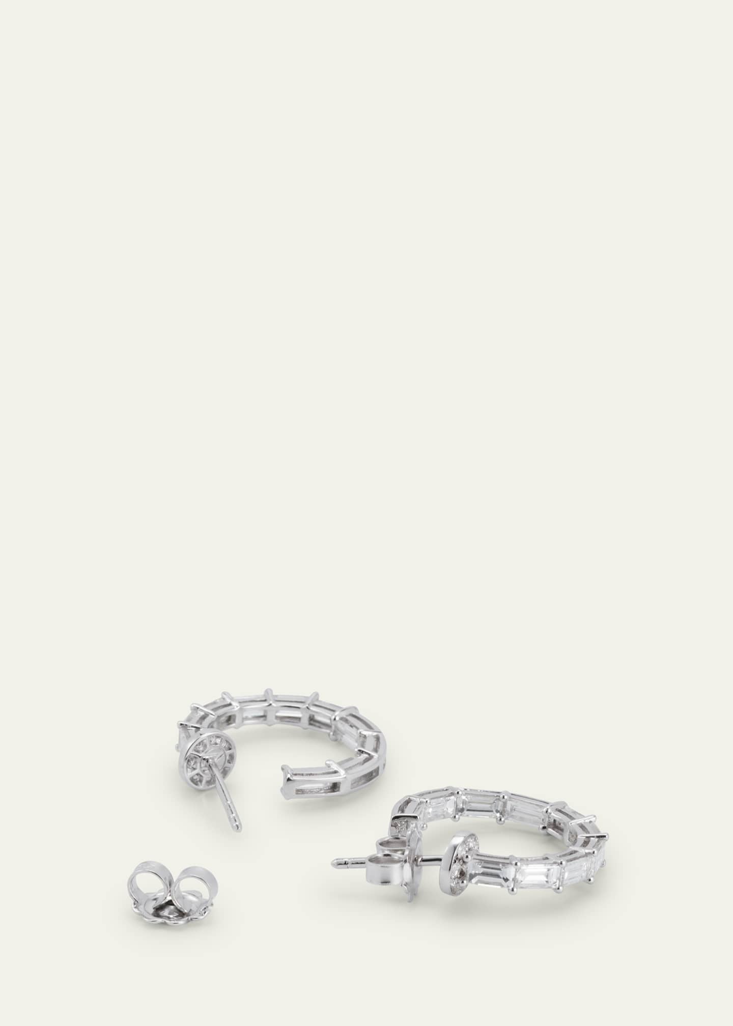 Nam Cho 18k White Gold Diamond Hoop Earrings - Bergdorf Goodman