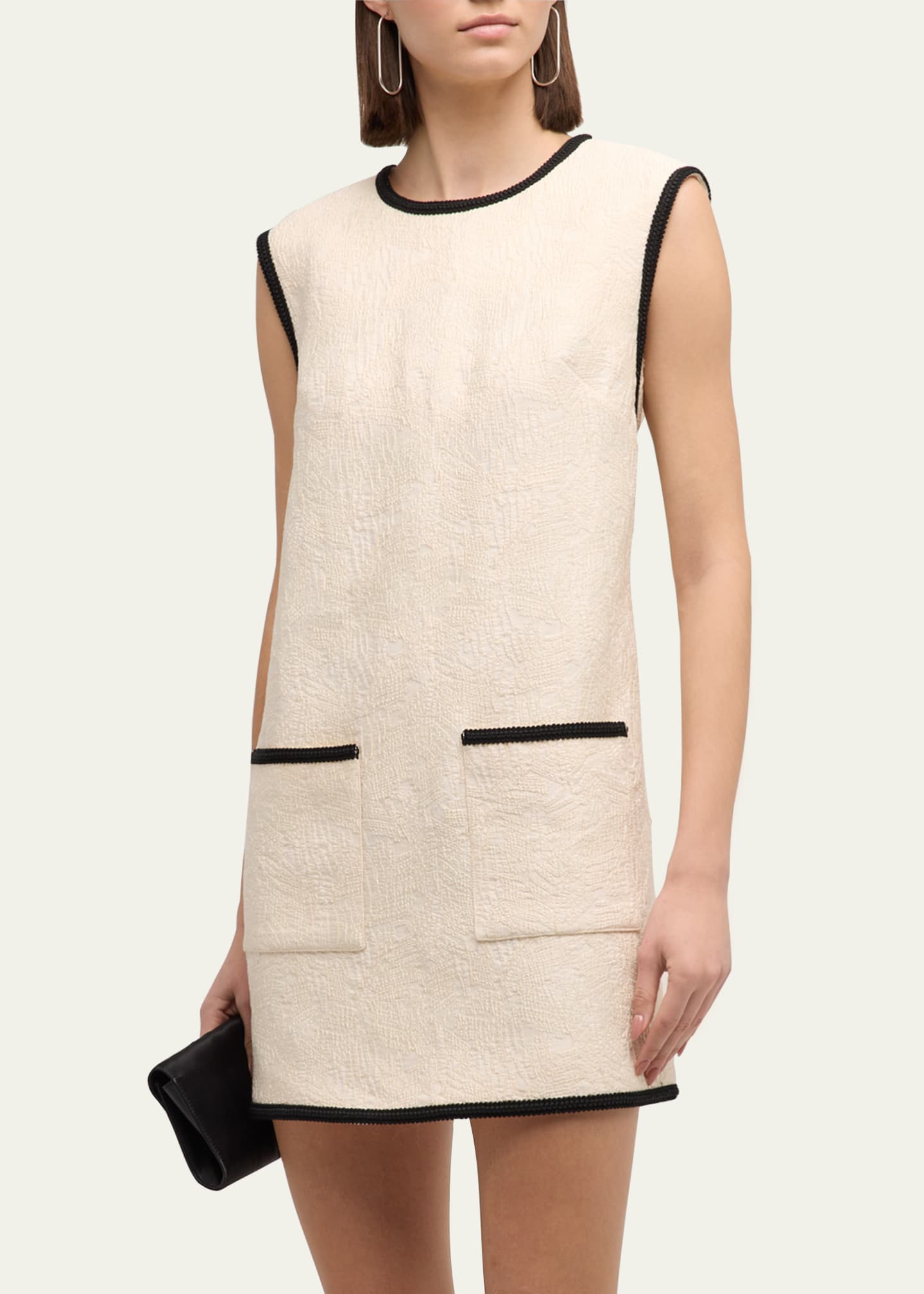 Veronica Beard Ravena Sleeveless Mini Shift Dress - Bergdorf Goodman