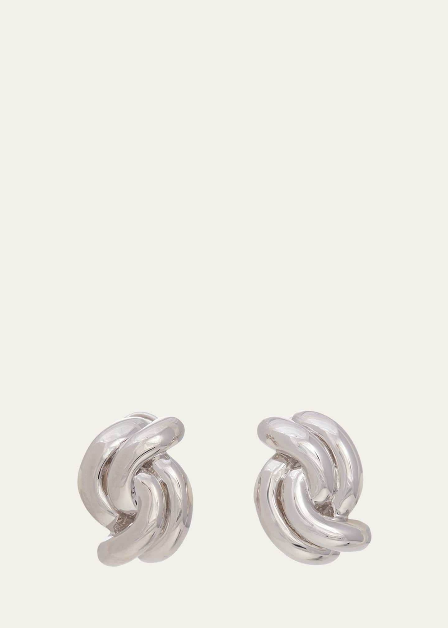 Sidney Garber 18K White Gold Large Swirl Clip Earrings - Bergdorf Goodman