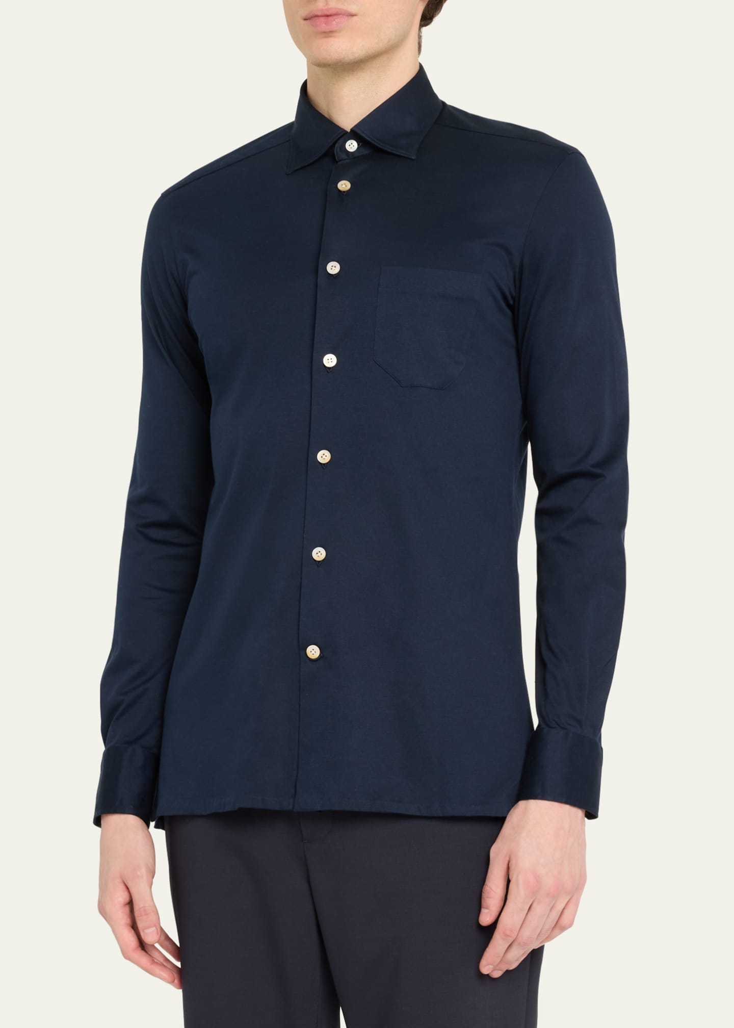 Kiton Men's Nerano Pocket Sport Shirt - Bergdorf Goodman
