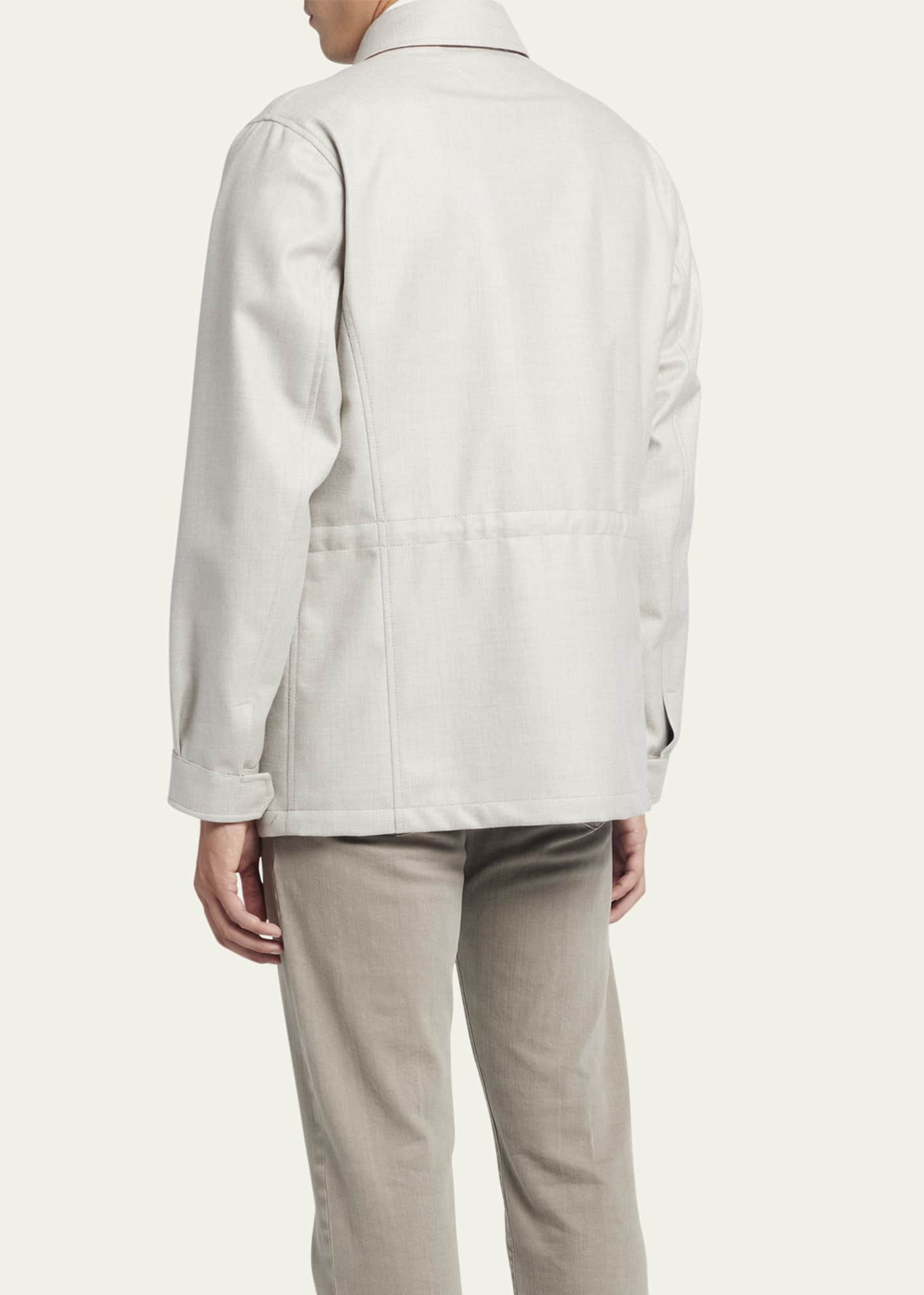Kiton Men's Cashmere-Cotton Field Jacket - Bergdorf Goodman