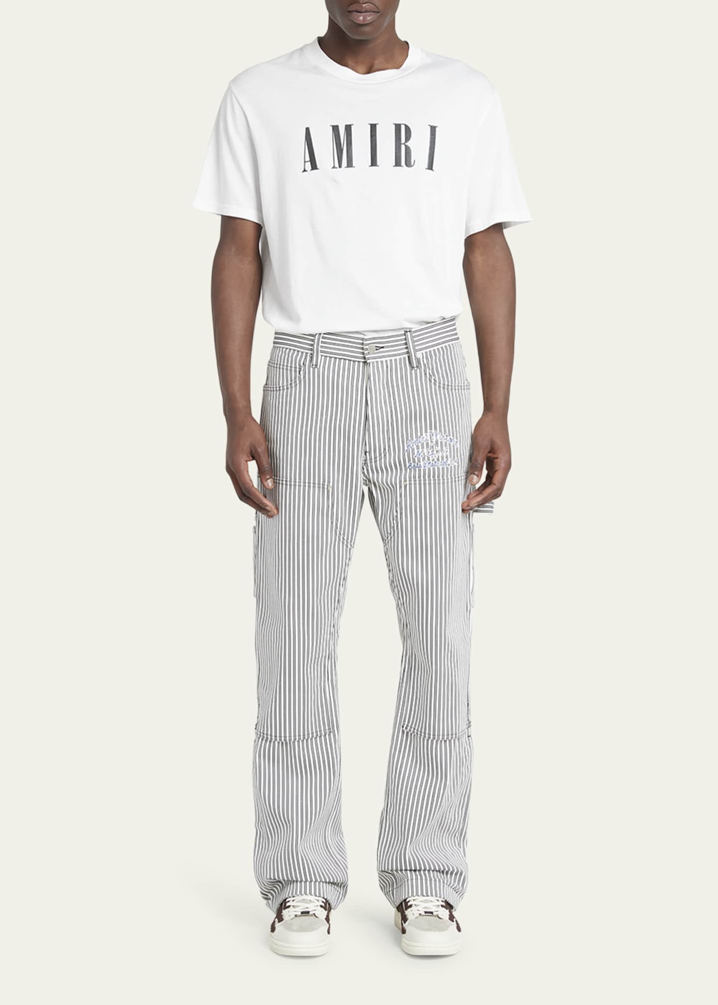 Amiri Men's Railroad Striped Carpenter Pants - Bergdorf Goodman
