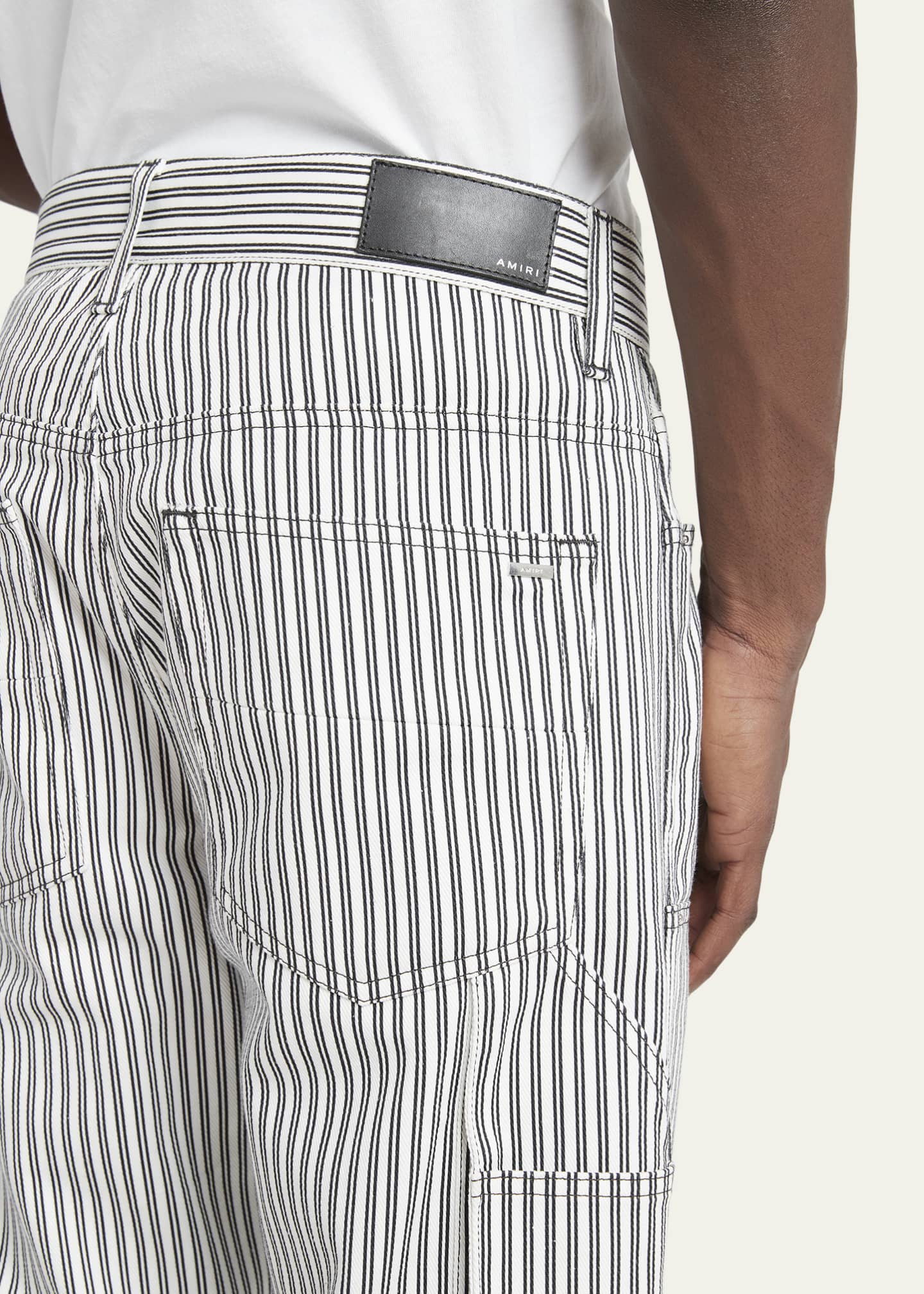 Amiri Men's Railroad Striped Carpenter Pants - Bergdorf Goodman