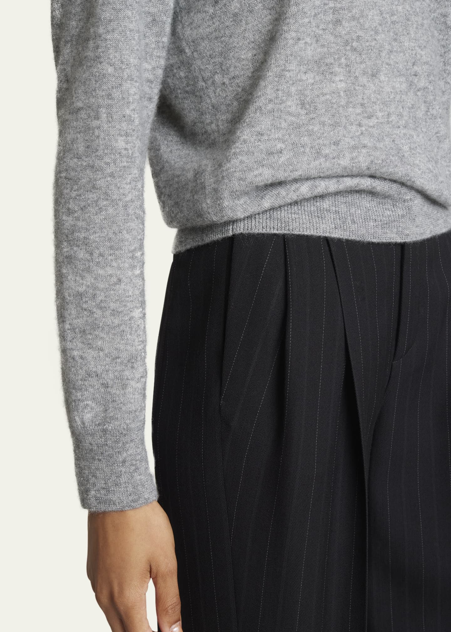 Saint Laurent Cashmere Crew Sweater - Bergdorf Goodman