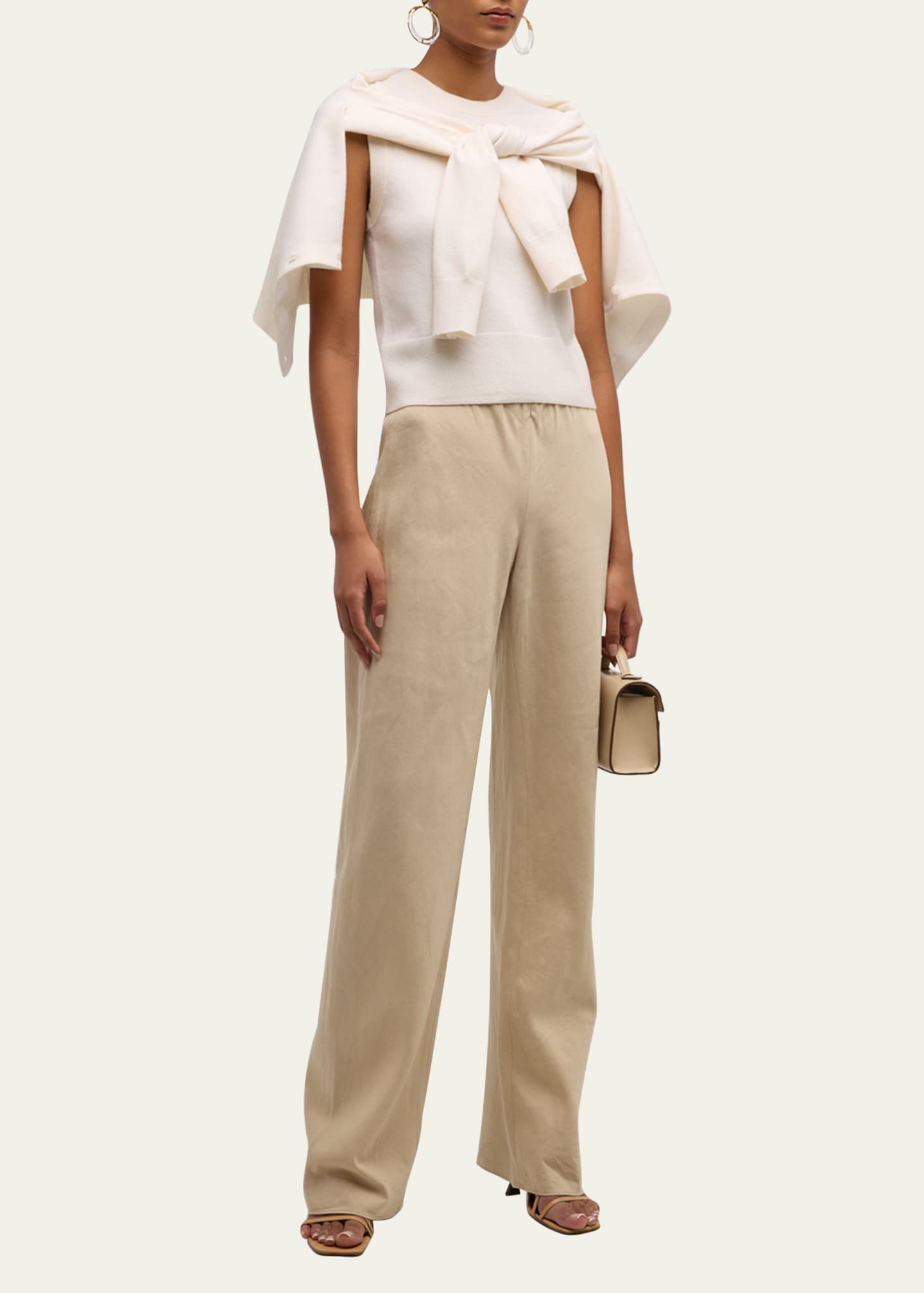 Vince Wool Cashmere Crewneck Shell Top - Bergdorf Goodman