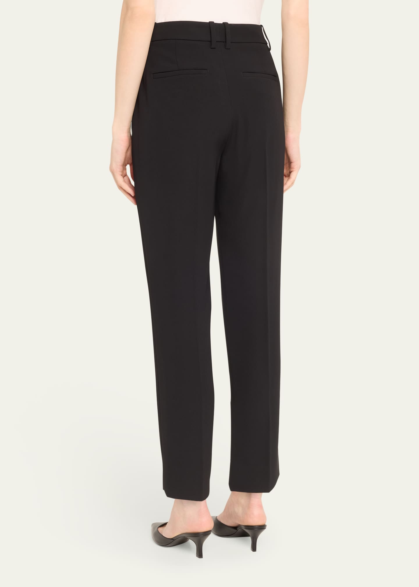Vince Crepe Tailored Straight-Leg Pants - Bergdorf Goodman