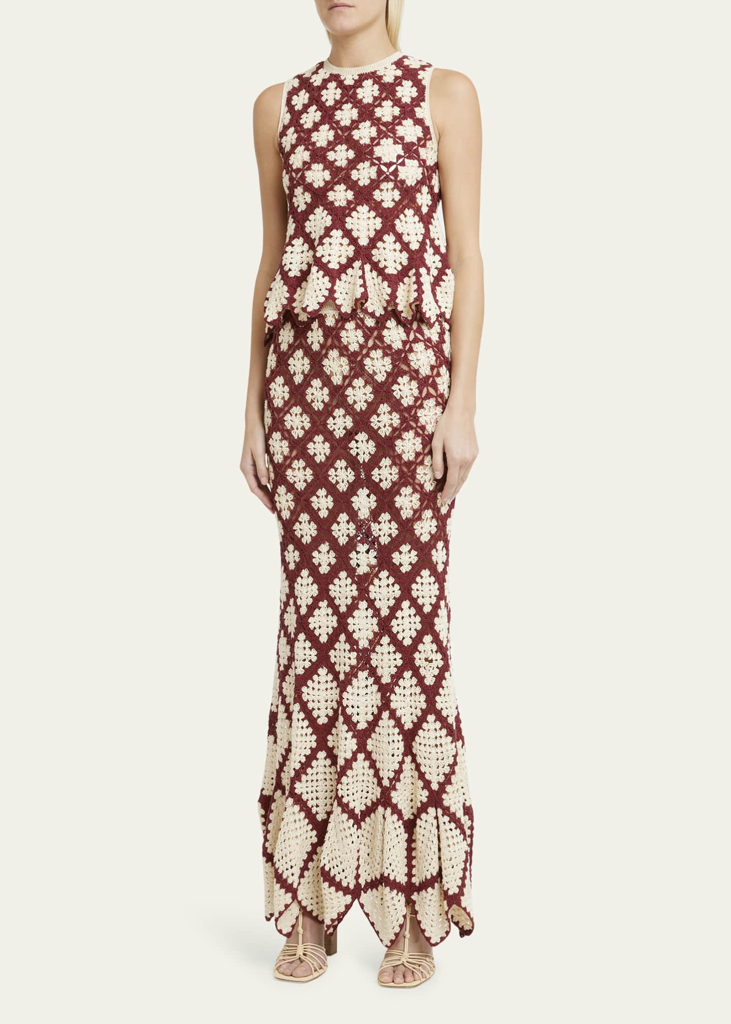 Ulla Johnson Boden Floral Crochet Sleeveless Top - Bergdorf Goodman