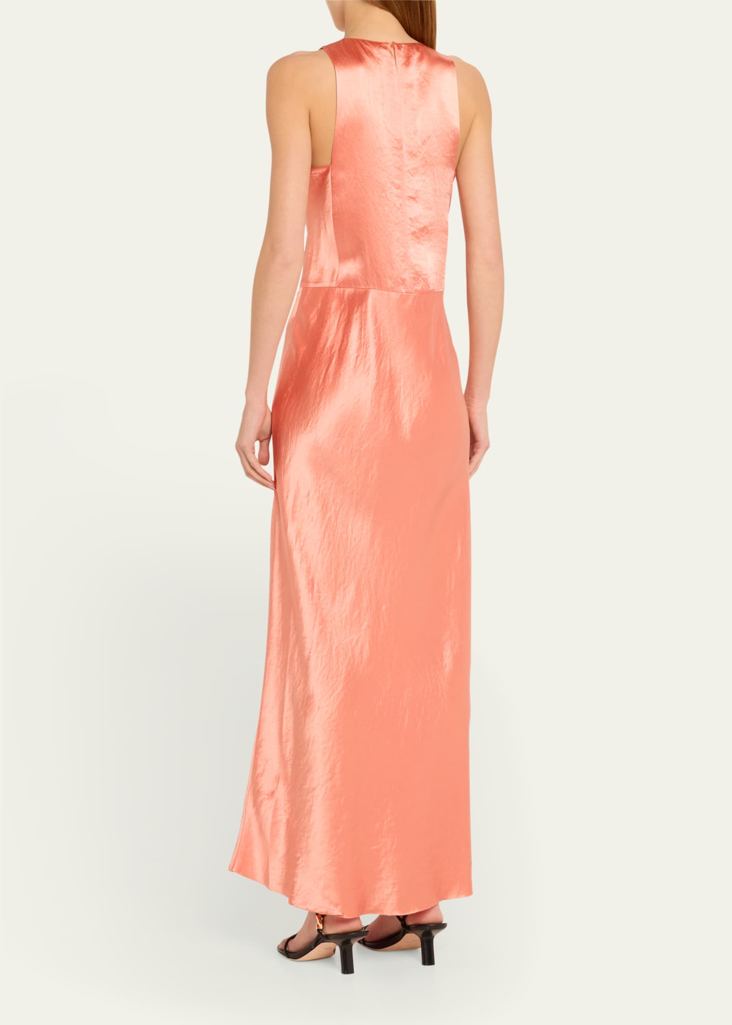 Vince Lean Crushed Halter Sleeveless Maxi Dress - Bergdorf Goodman