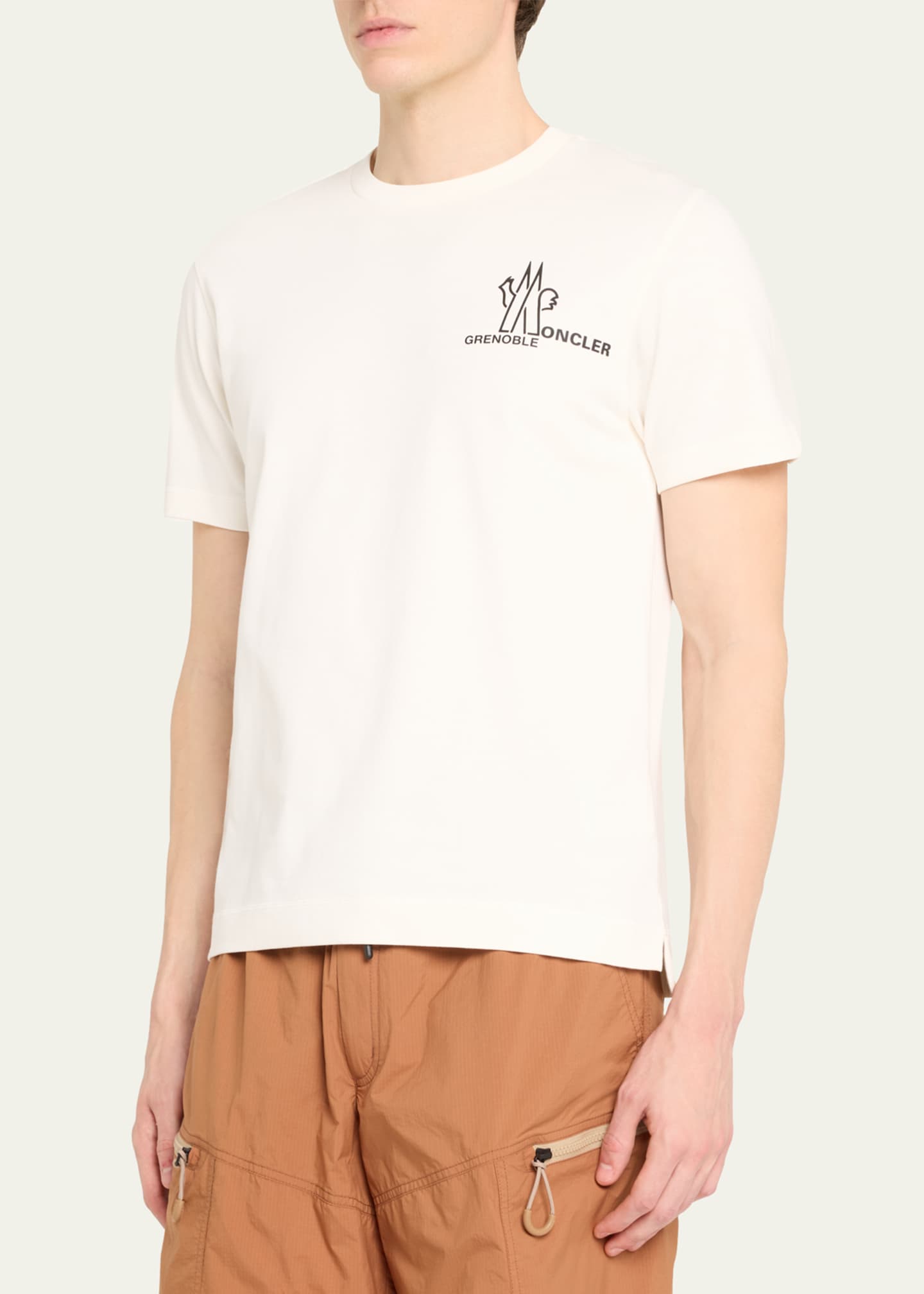 Moncler Grenoble Men's Crest Logo T-Shirt - Bergdorf Goodman