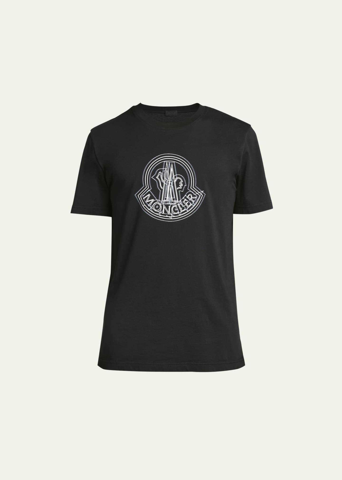 Moncler Men's Scratch Logo T-Shirt - Bergdorf Goodman