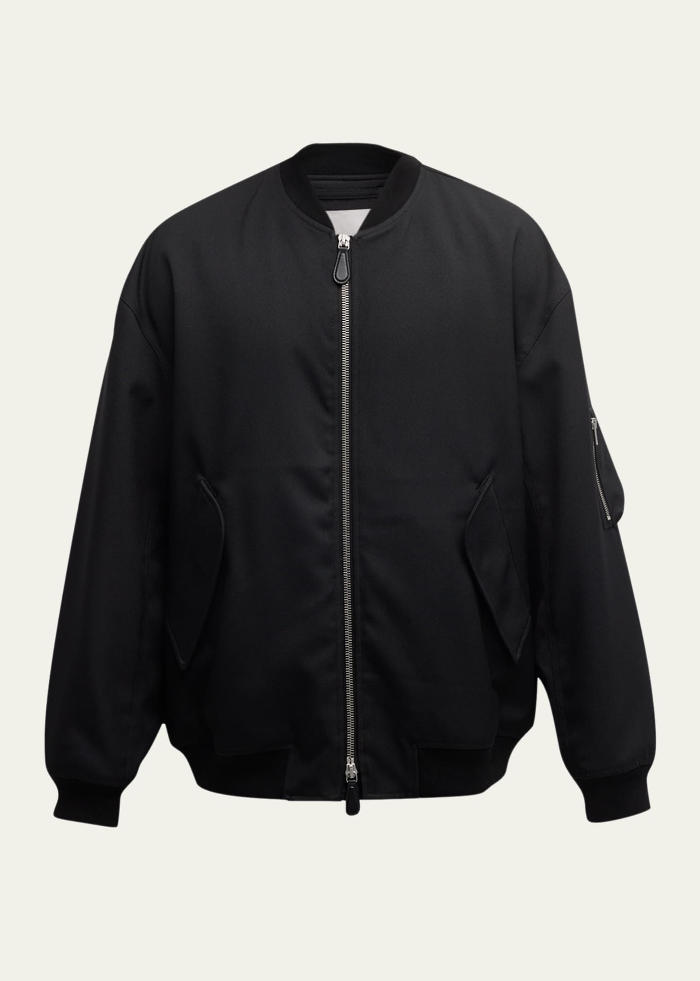 Jil Sander Men's Recycled Poly Bomber Jacket - Bergdorf Goodman