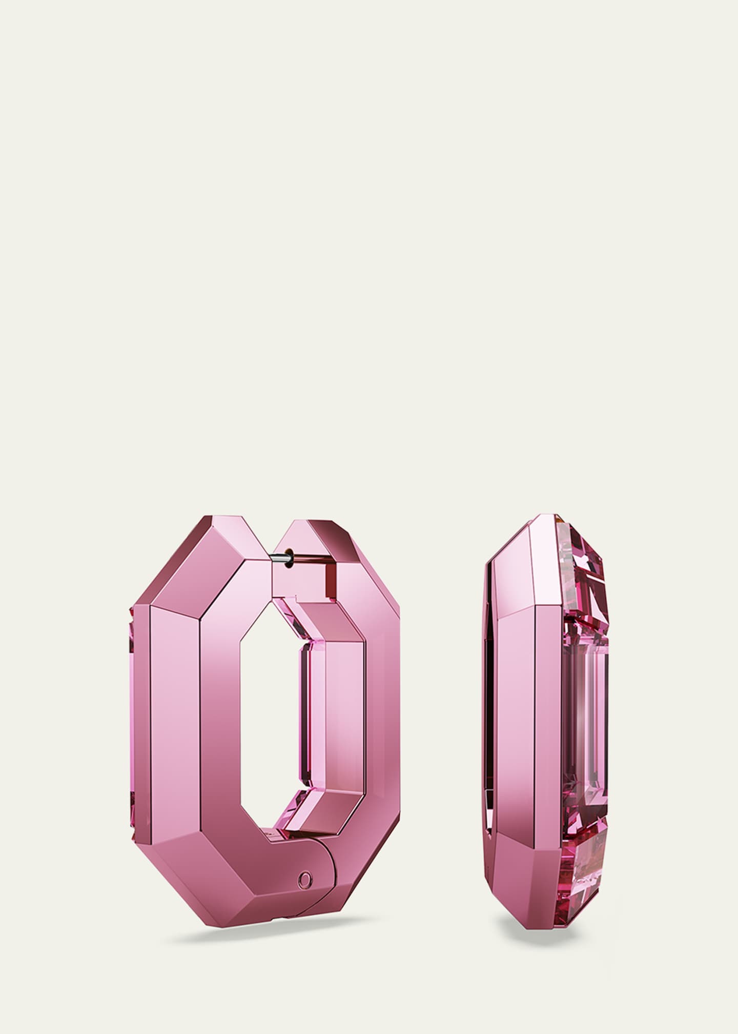SWAROVSKI Lucent Hoop Earrings, Pink - Bergdorf Goodman