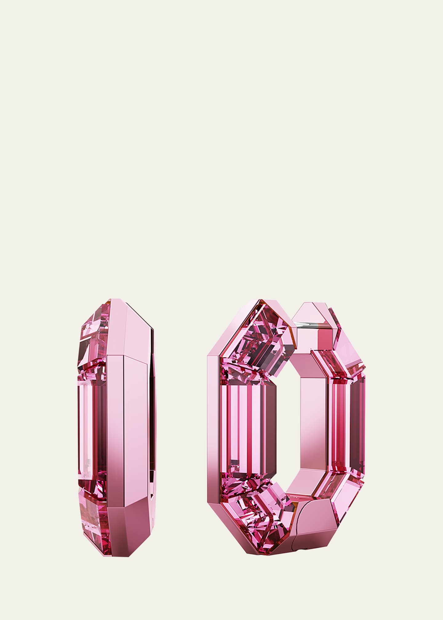 SWAROVSKI Lucent Hoop Earrings, Pink - Bergdorf Goodman