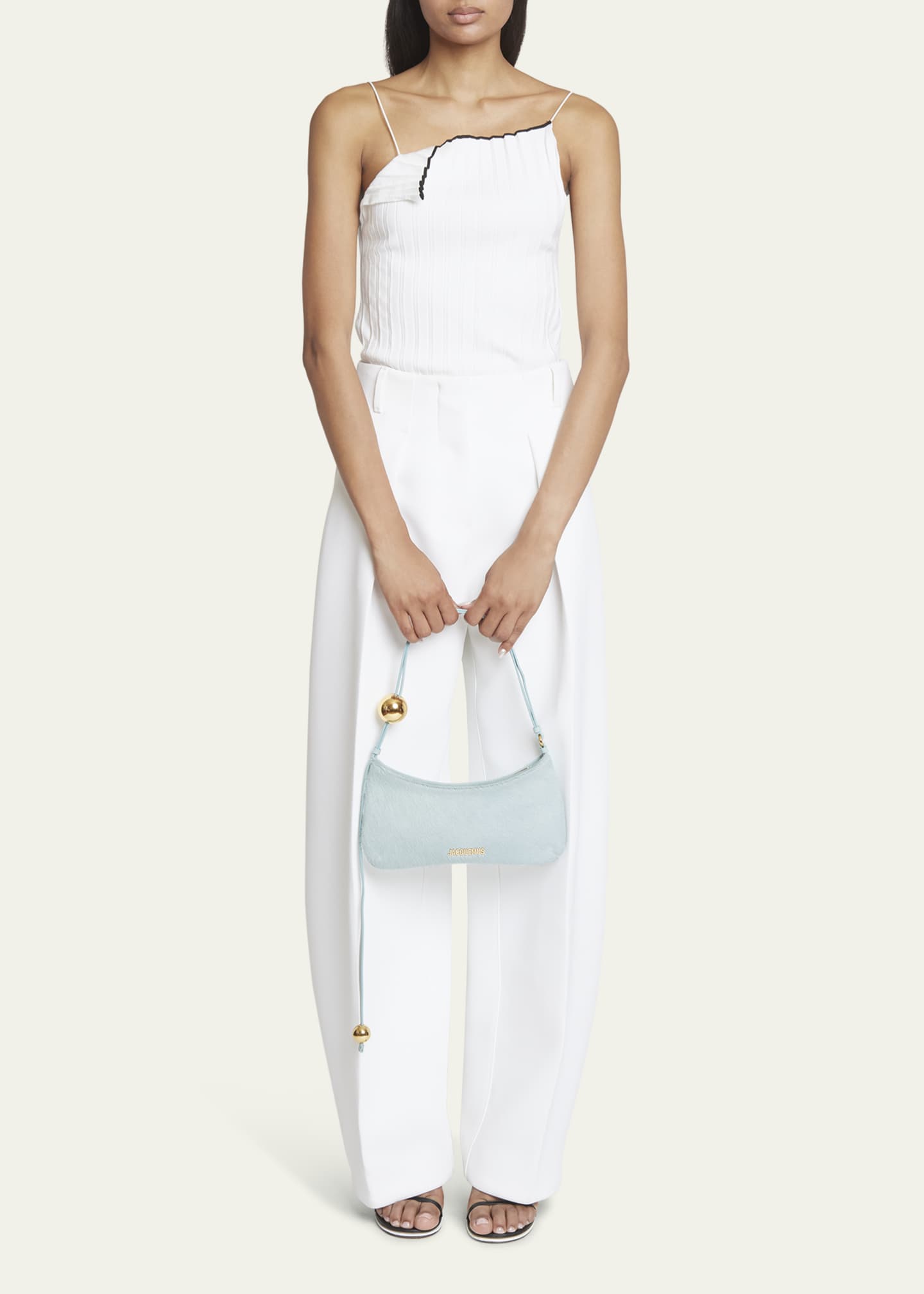 Jacquemus Le Bisou Perle Wool Shoulder Bag - Bergdorf Goodman